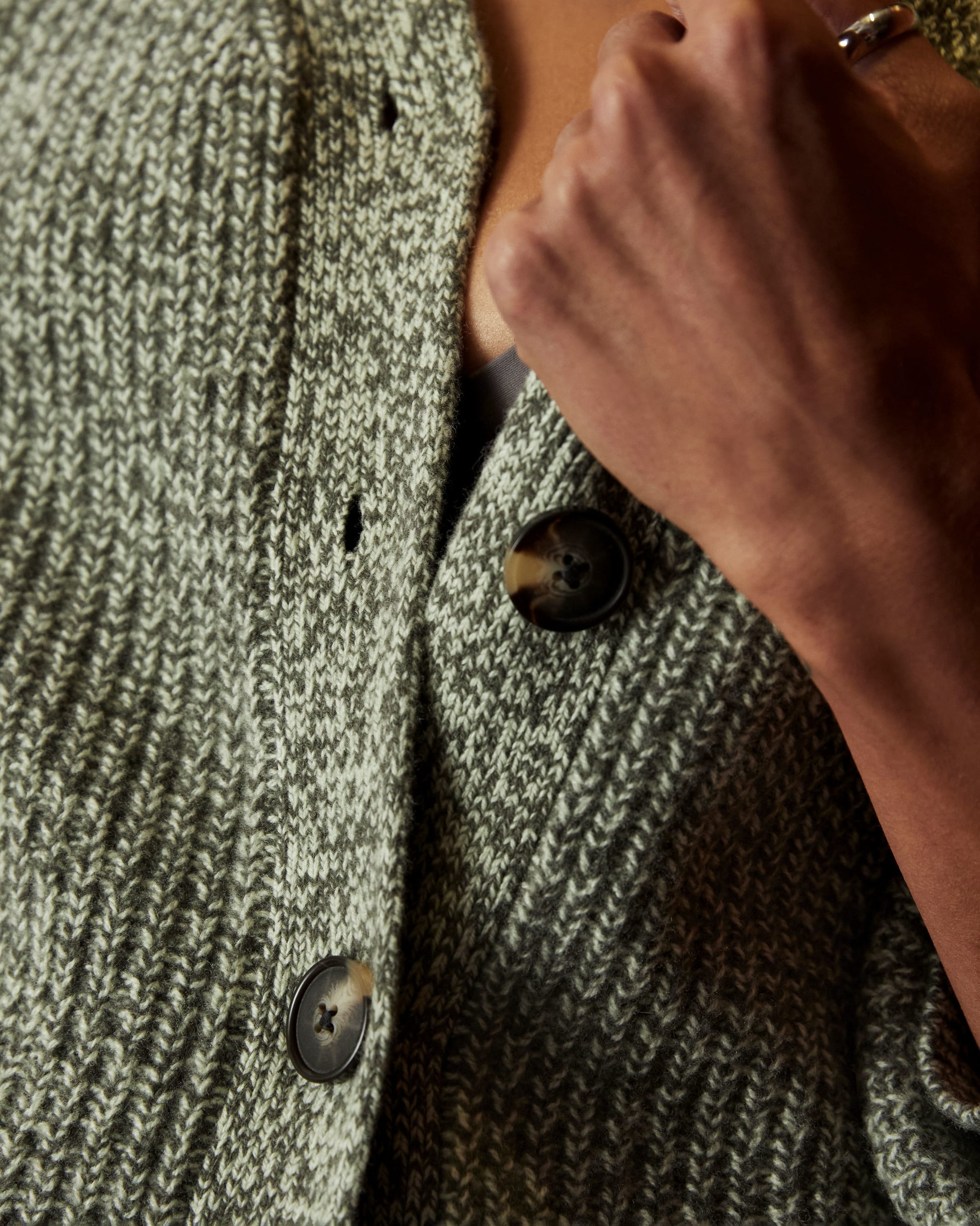 The Felted Merino Cardigan Seafoam Green / Kambaba Twist – Everlane