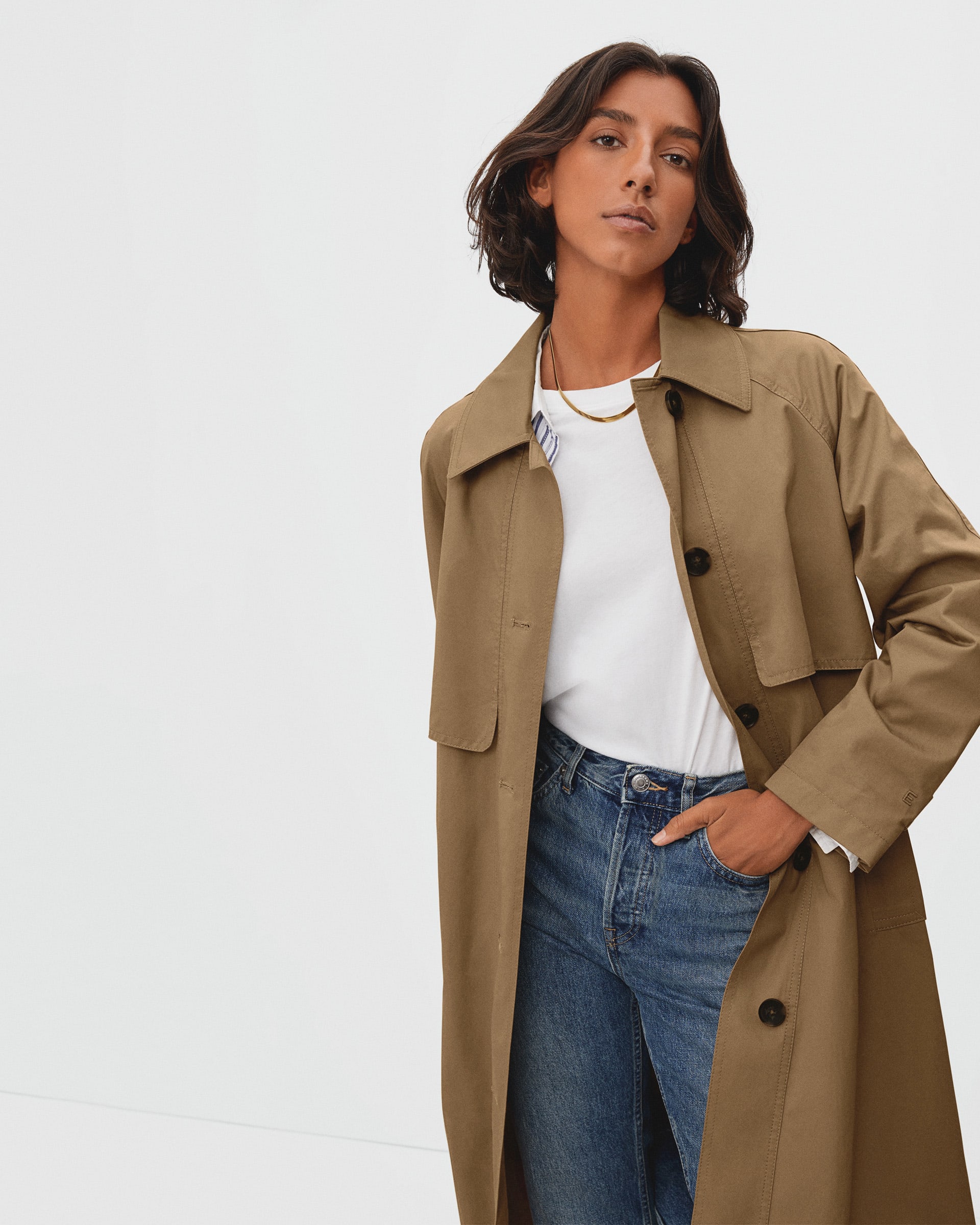 The Long Mac Coat Toasted Coconut – Everlane