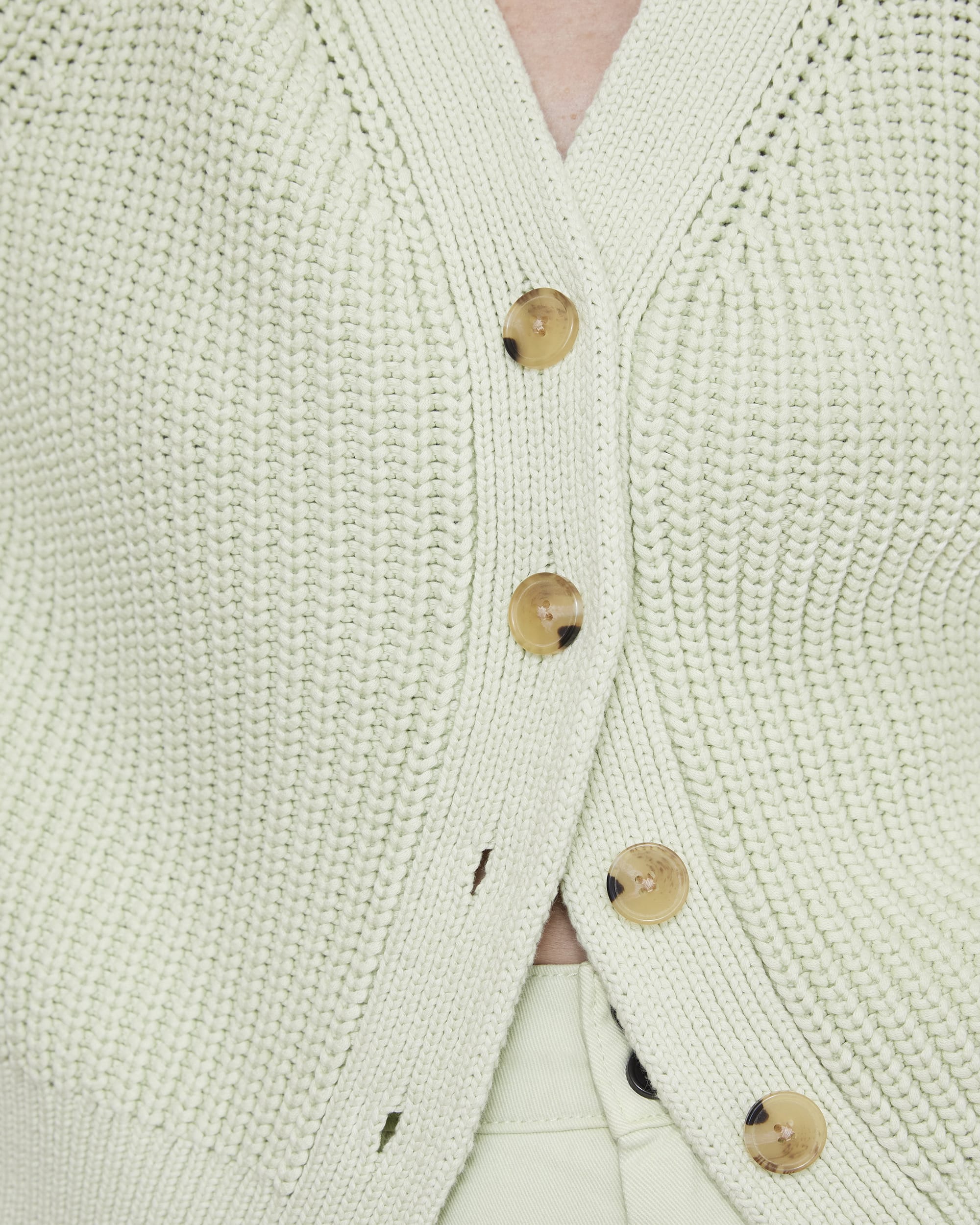 The Texture Cotton Cardigan Seafoam Green – Everlane