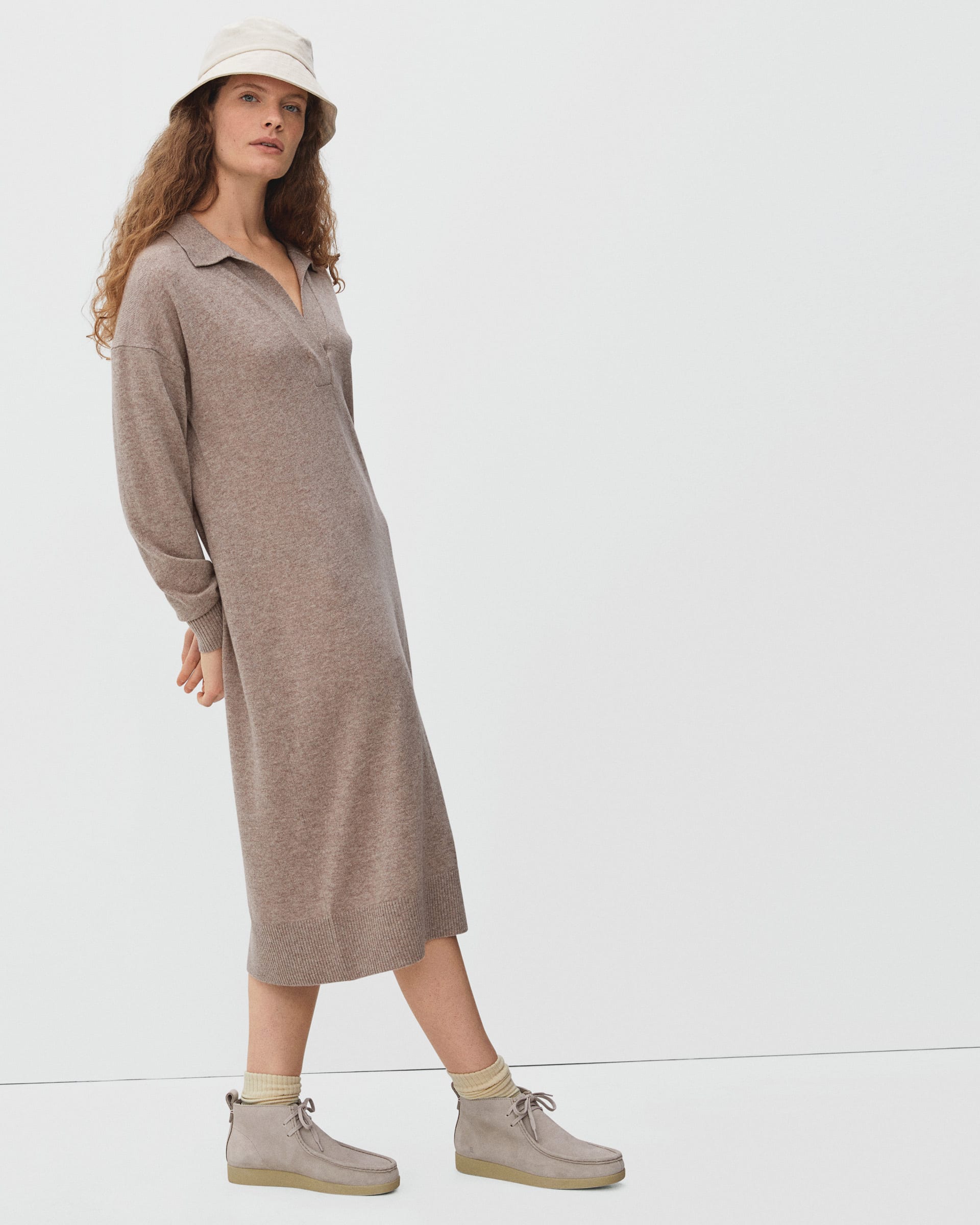 The Moc-Toe Boot Stone Suede – Everlane
