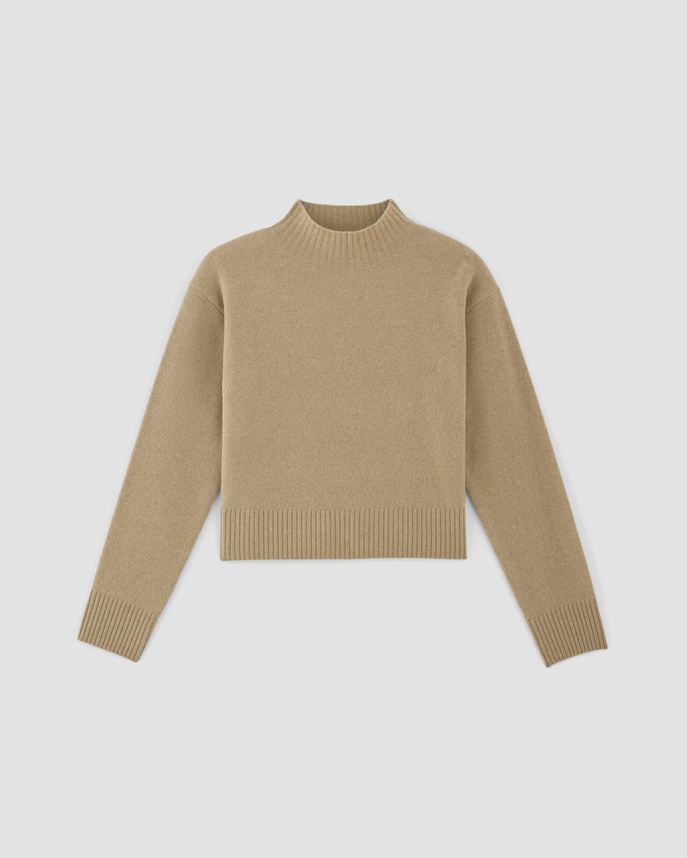 The Good Merino Wool Mockneck Sweater Light Camel – Everlane