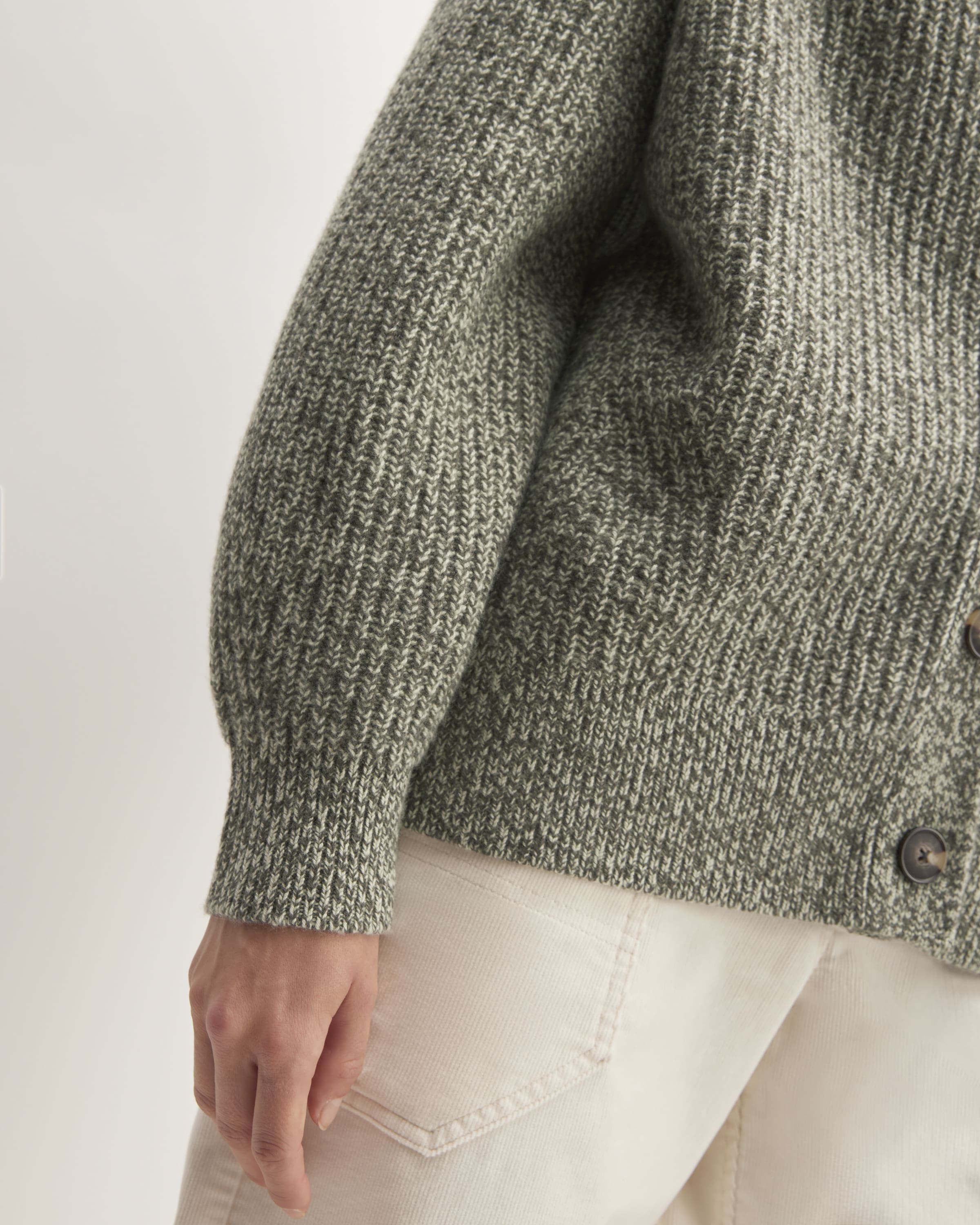 The Felted Merino Cardigan Seafoam Green / Kambaba Twist – Everlane