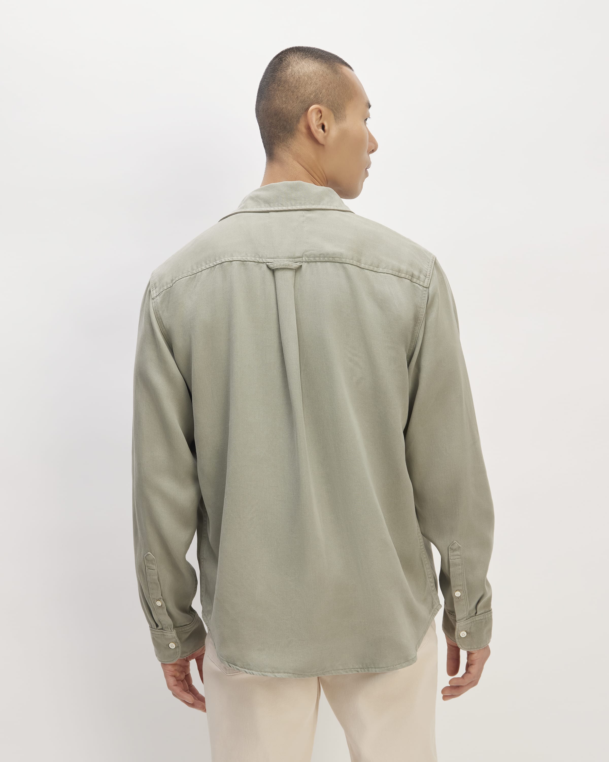 The TENCEL™ Utility Overshirt Sage Green – Everlane