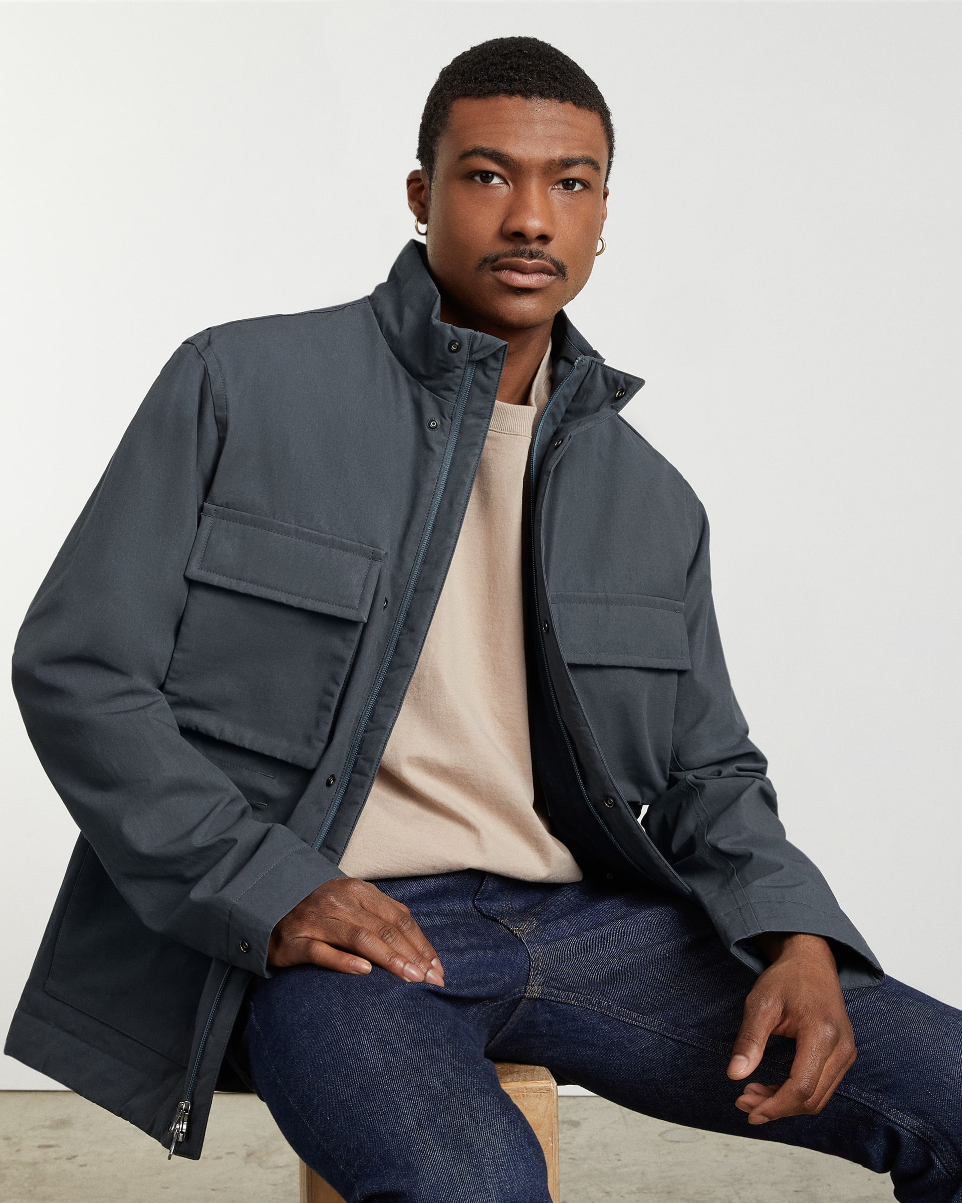 The Waxed Cotton Jacket Slate – Everlane