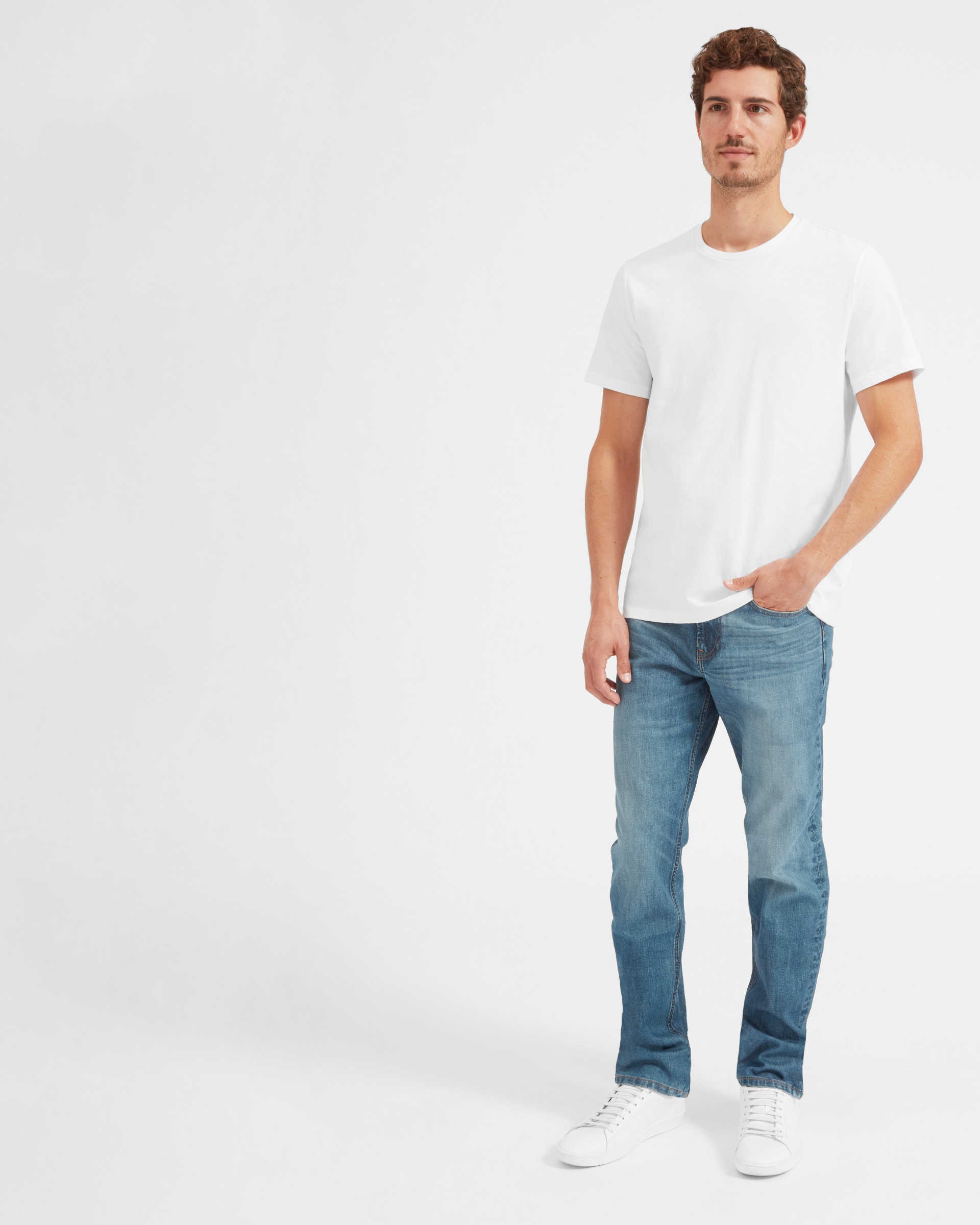 The Straight Fit Jean Mid Blue – Everlane