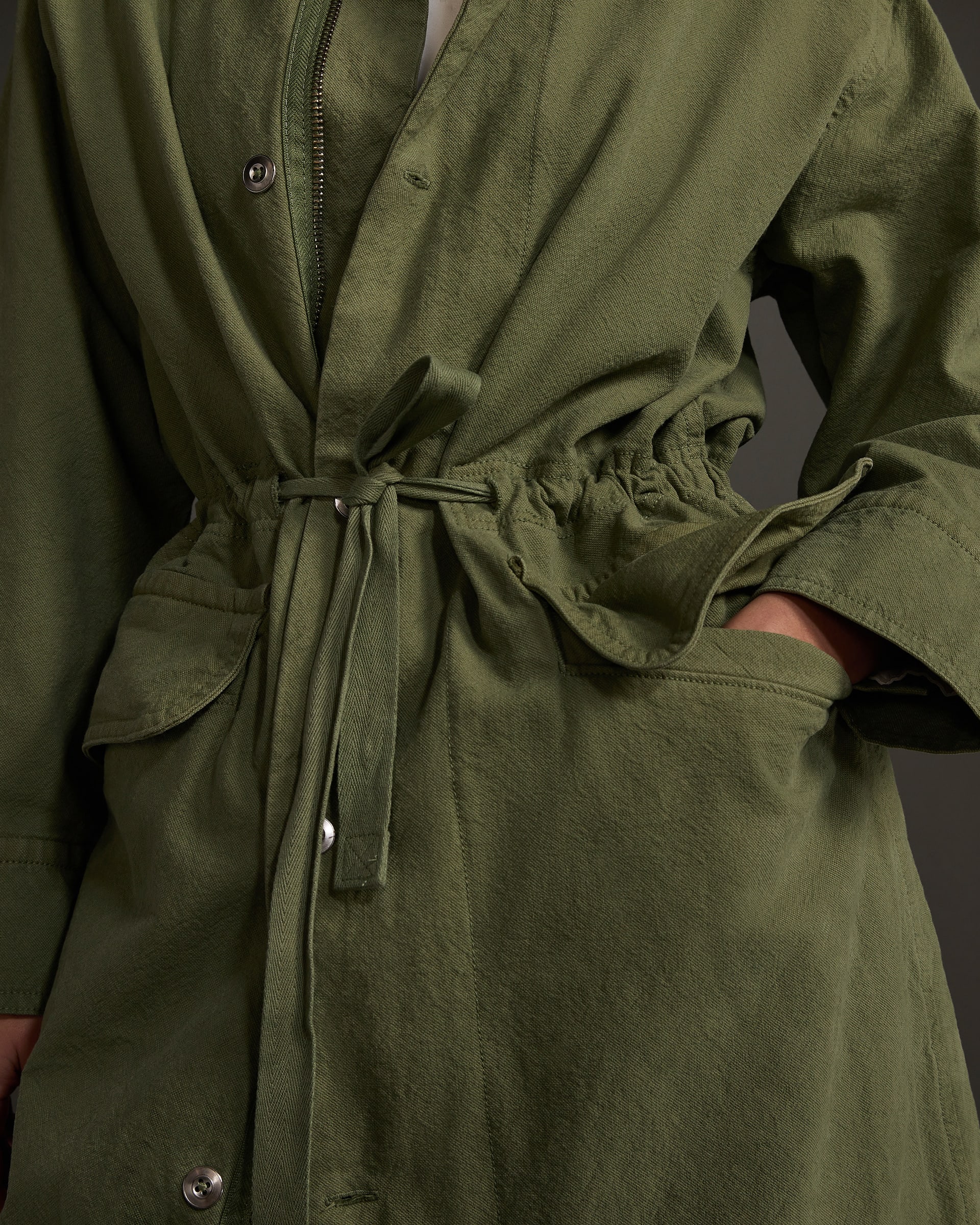 The Canvas Organic Cotton Parka Forest Green – Everlane