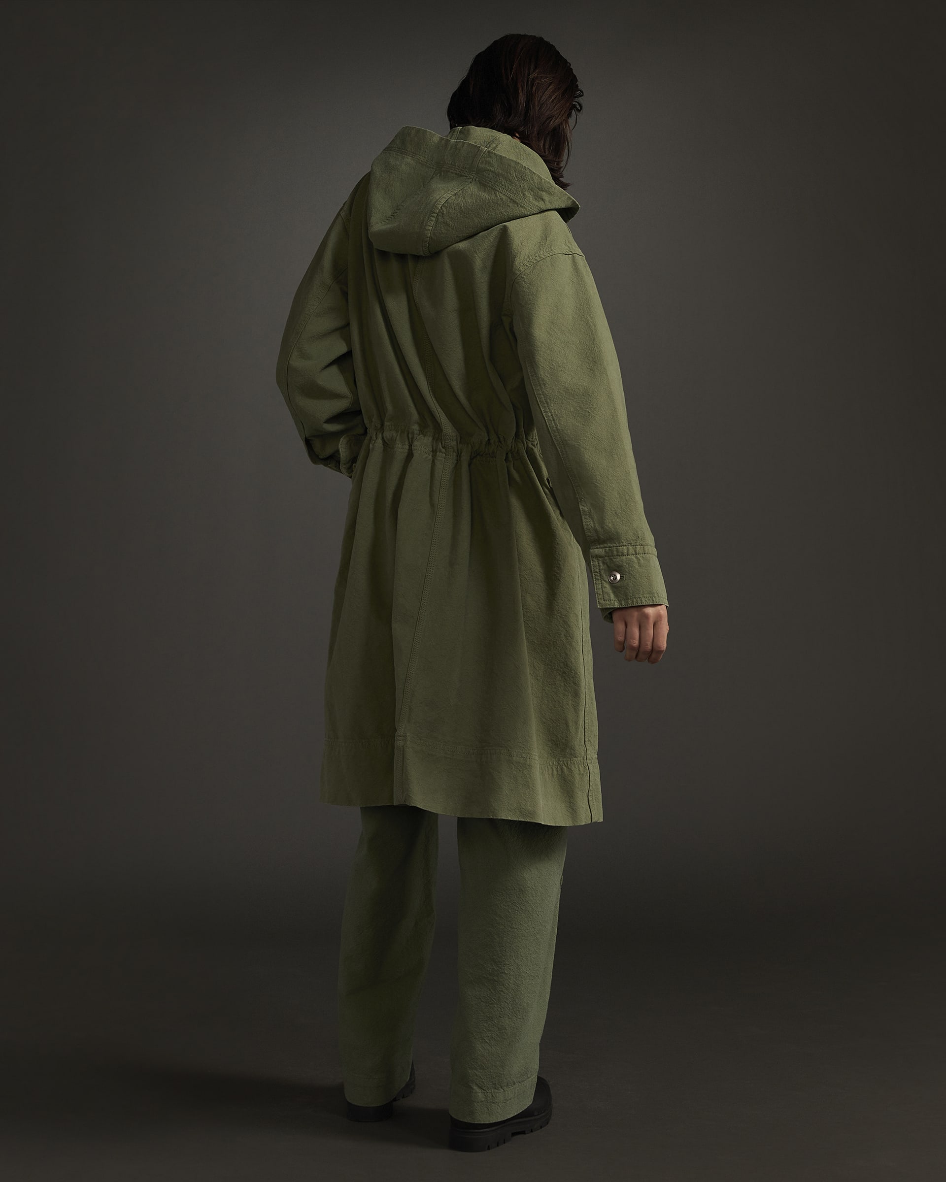 The Canvas Organic Cotton Parka Forest Green – Everlane