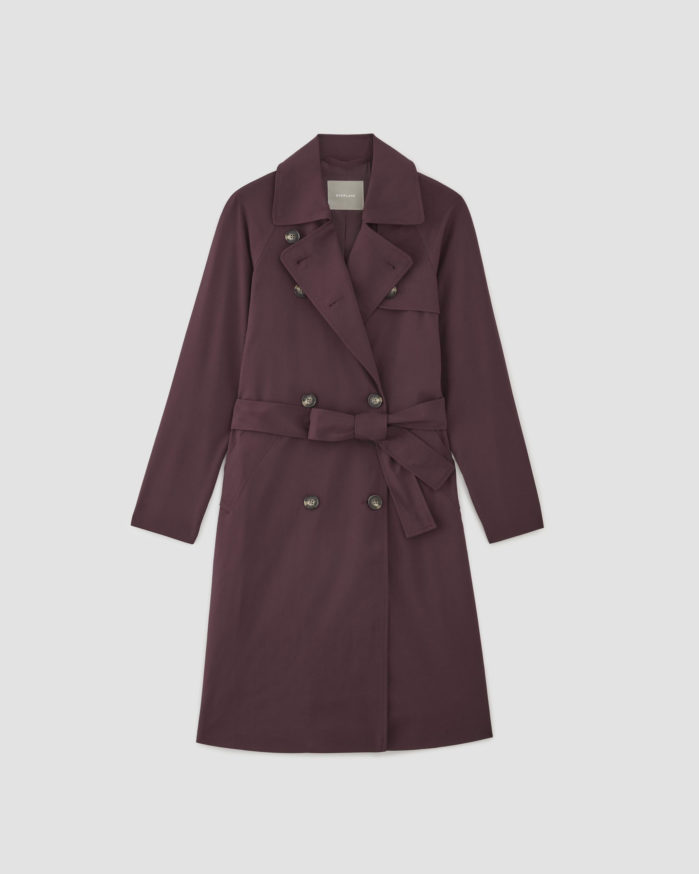 The Italian Wool Modern Trench Burgundy – Everlane