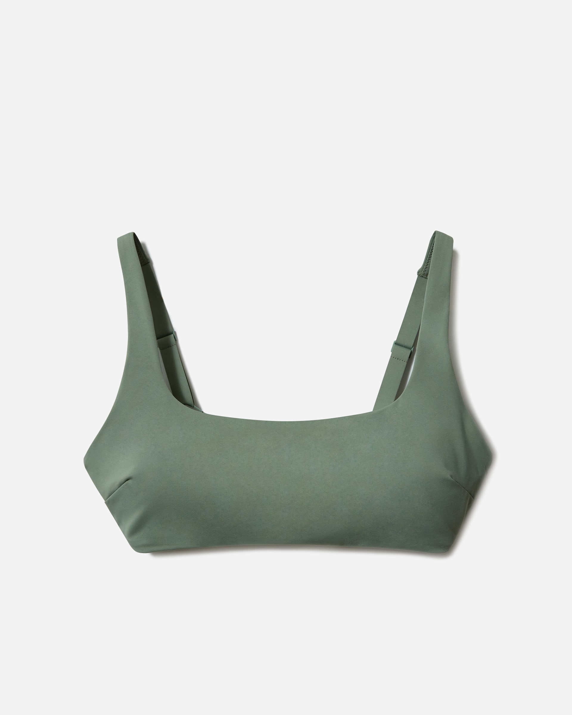 The Square-Neck Bikini Top Herb – Everlane