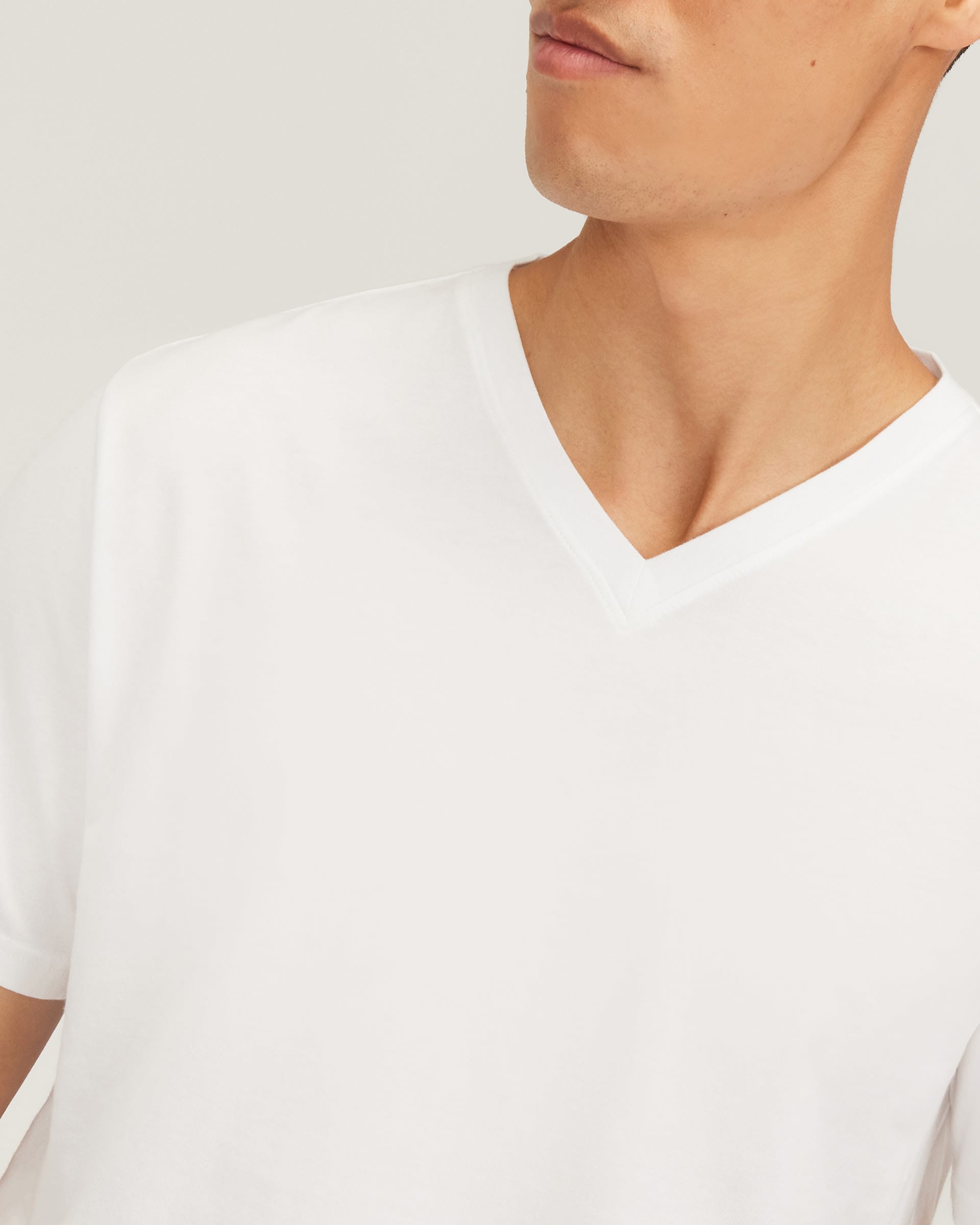 The Essential Organic V-Neck Tee White – Everlane
