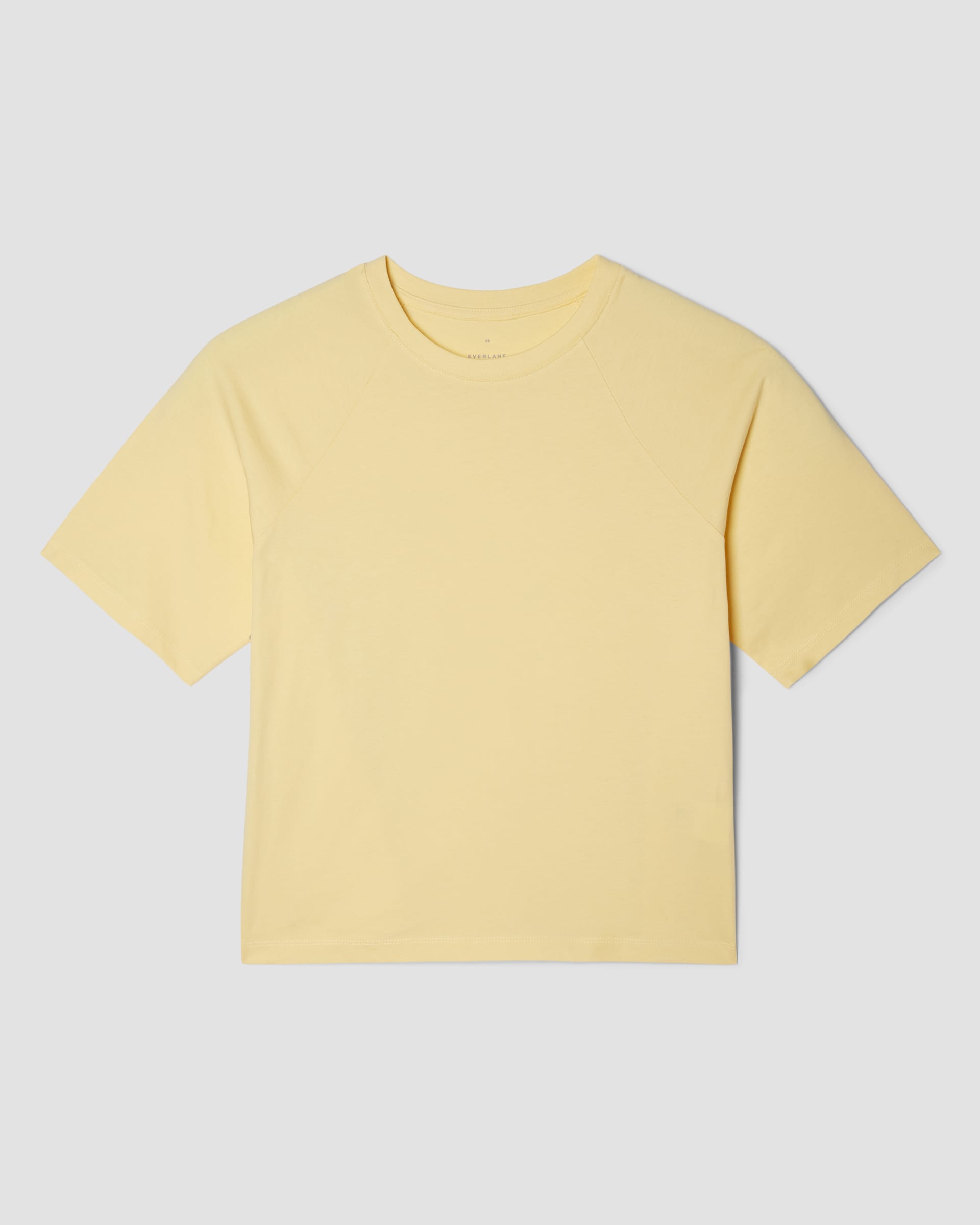The Organic Cotton Raglan Tee Pale Yellow – Everlane