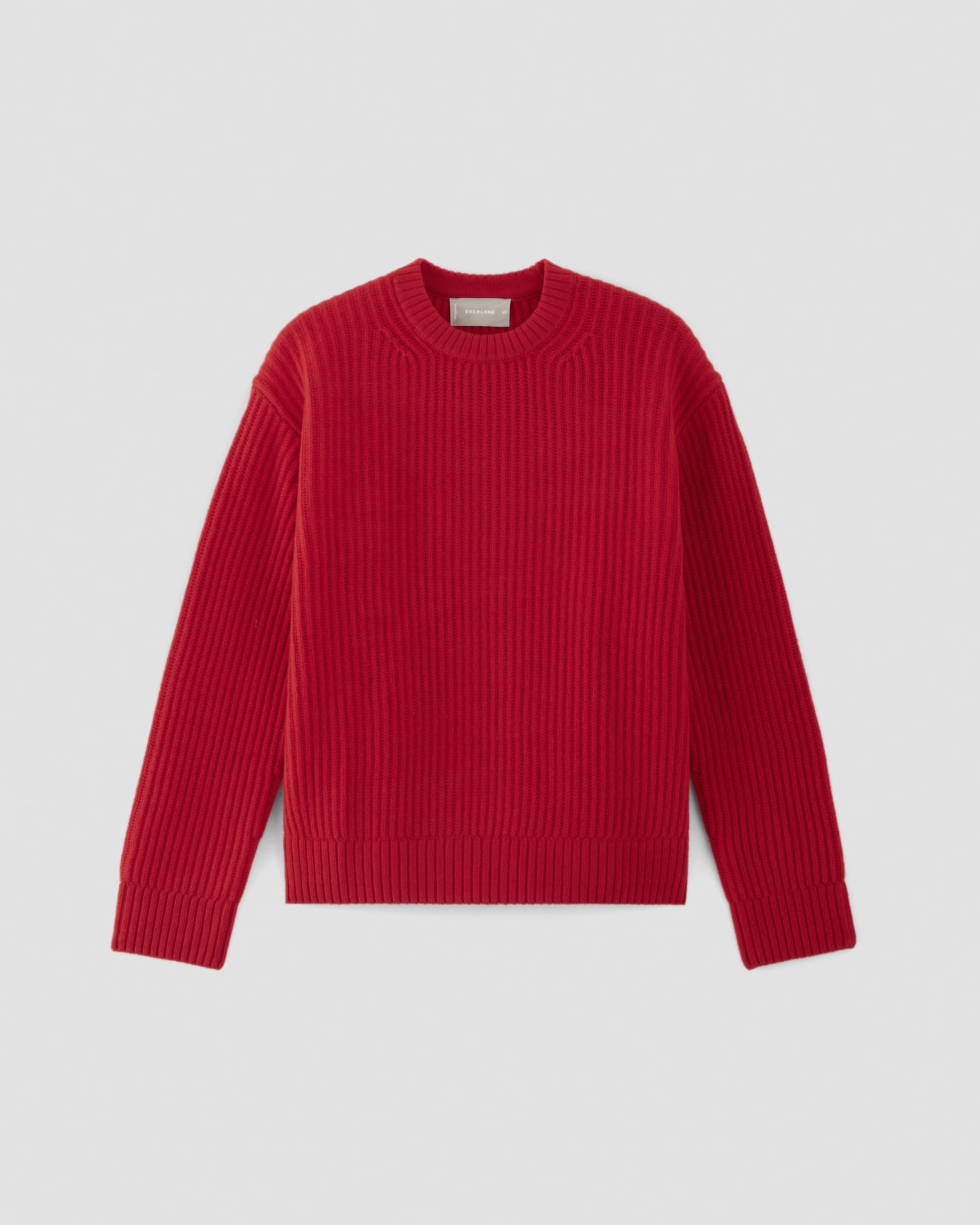 The Felted Merino Oversized Crewneck Classic Red – Everlane