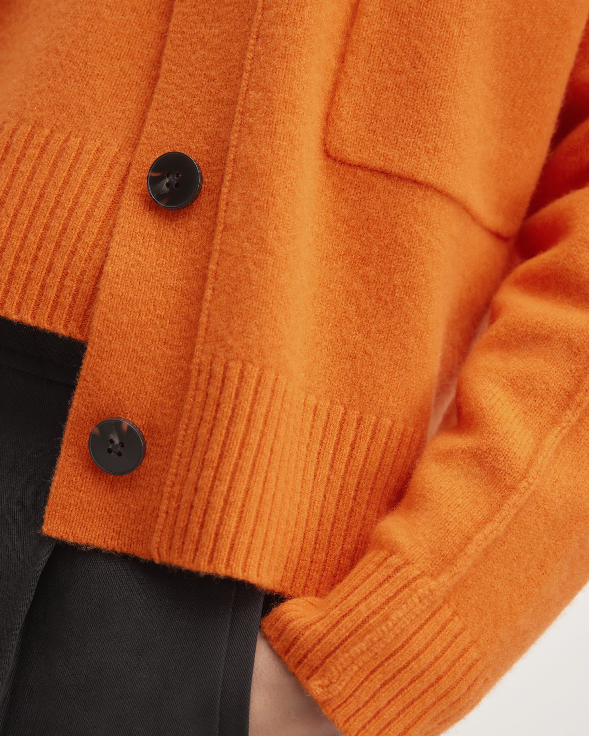 The Good Merino Wool Cardigan Orange – Everlane