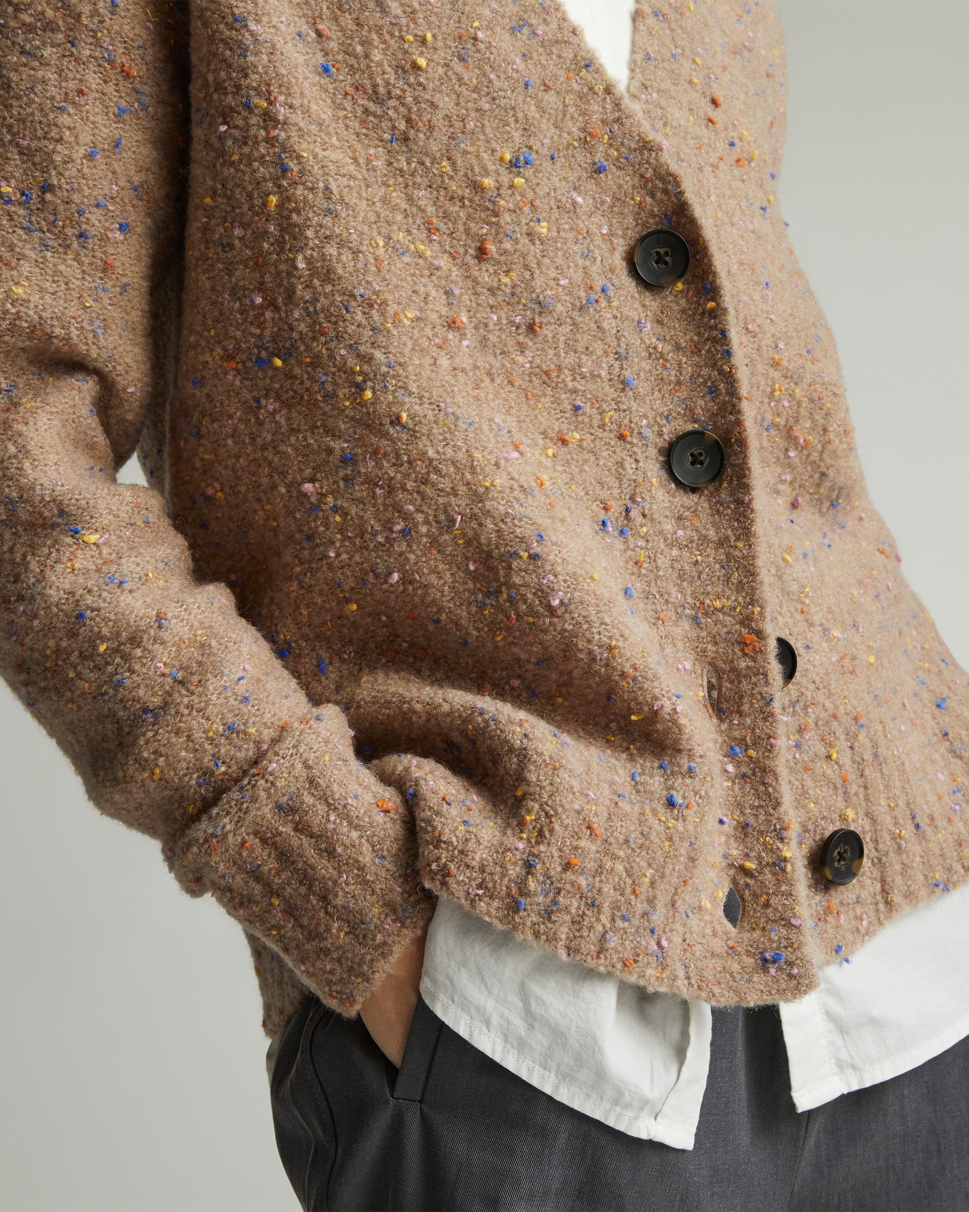 The Confetti Cardigan Taupe Multi – Everlane