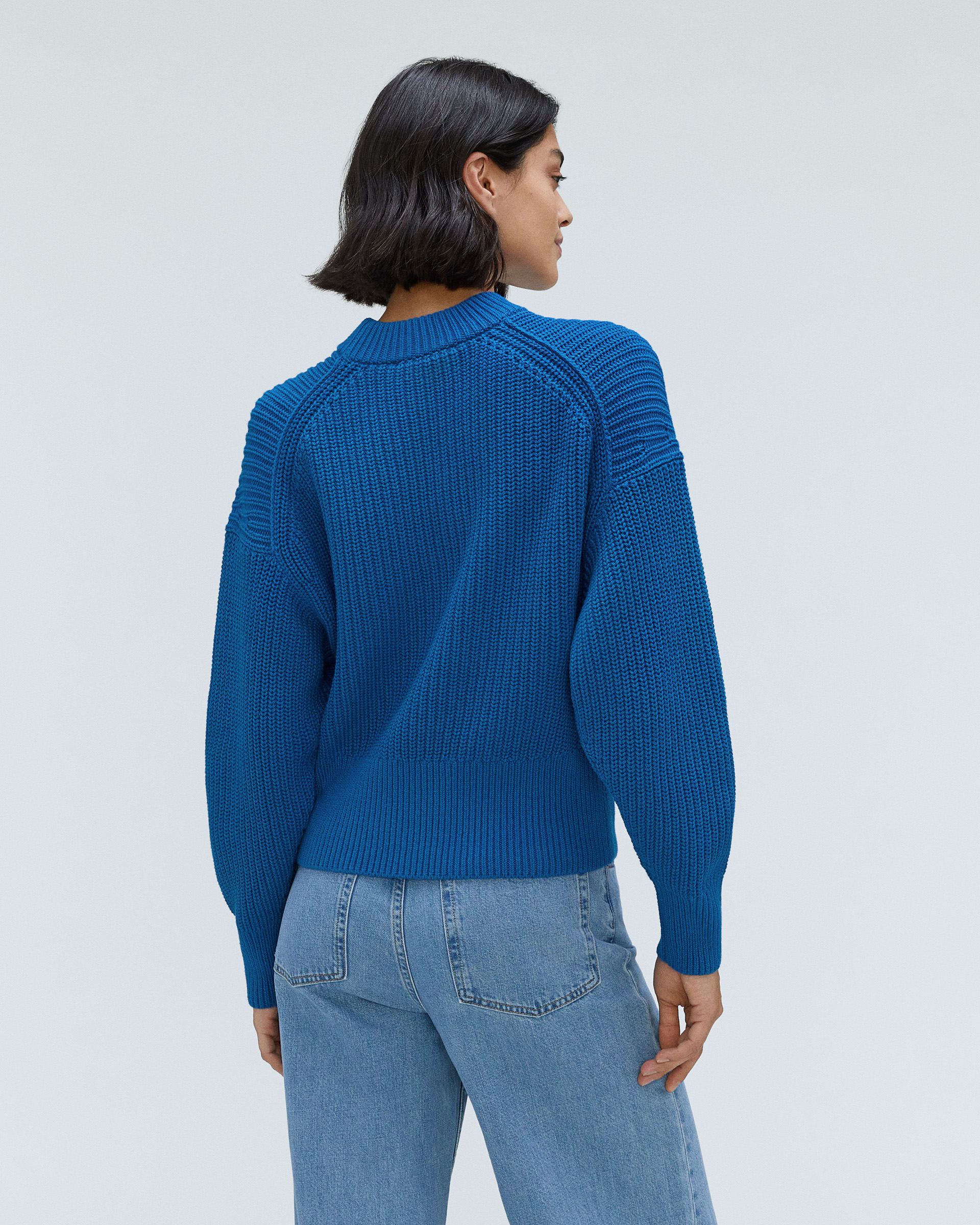 The Texture Cotton Crew Lapis Blue – Everlane