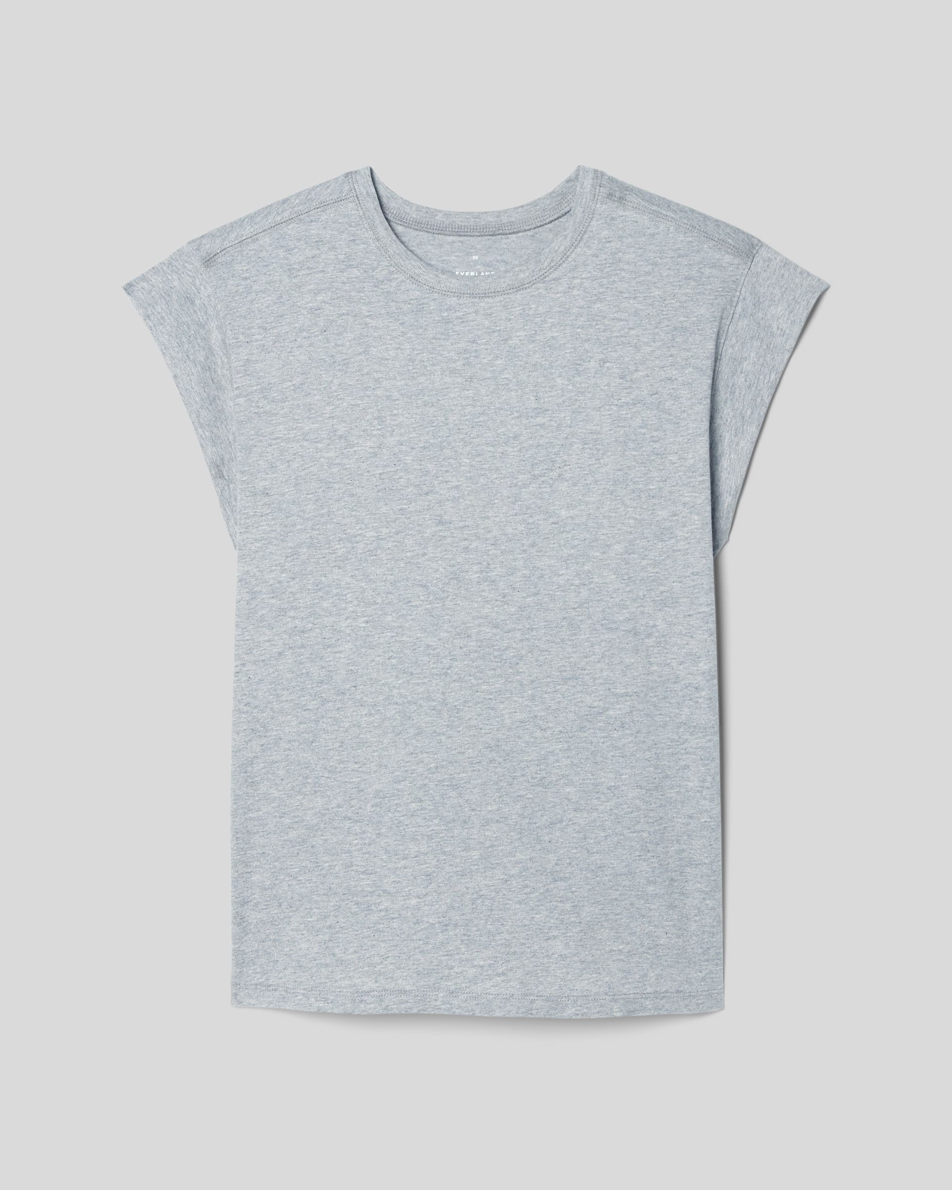 The Organic Cotton Muscle Tee Heather Grey – Everlane