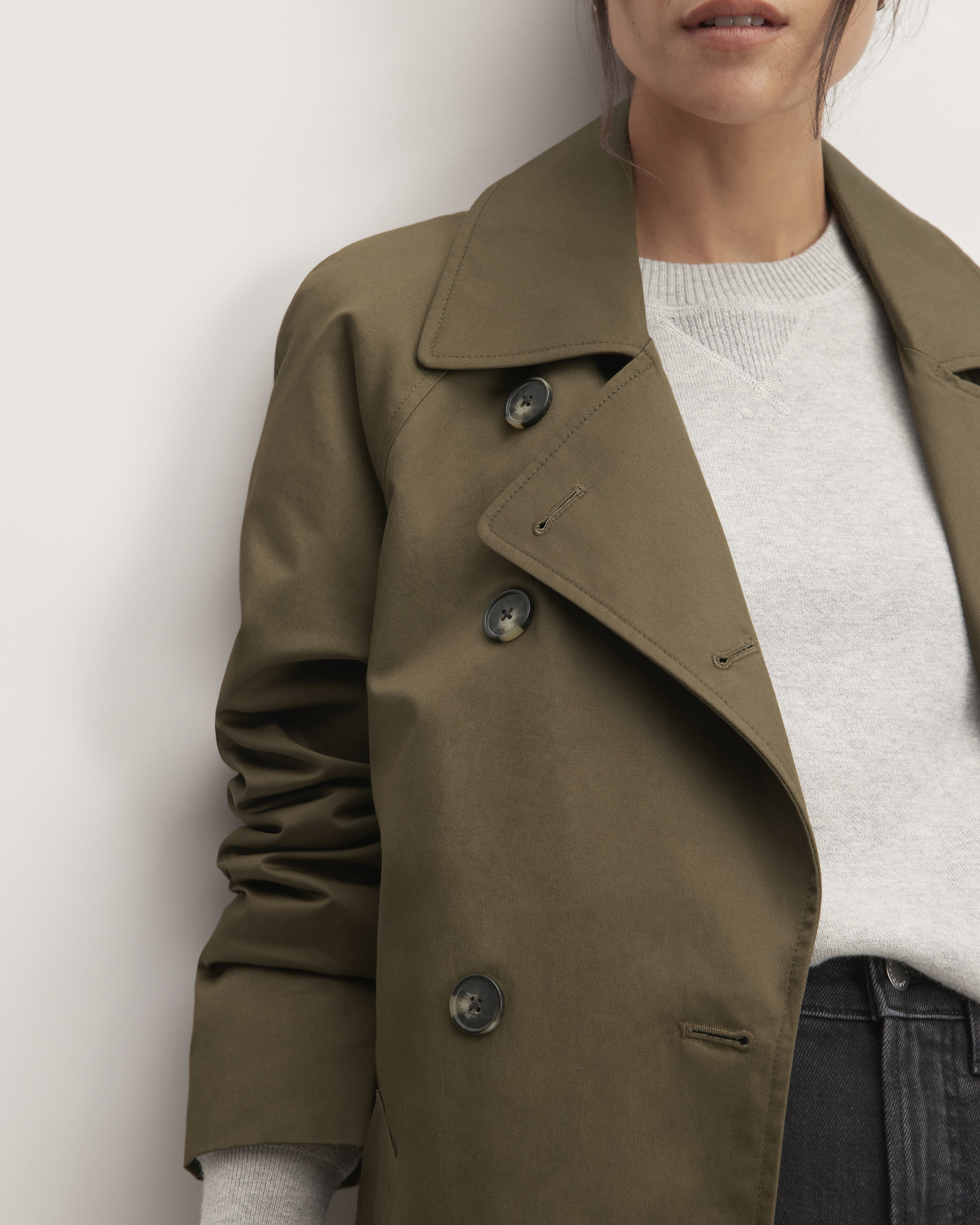 The Cotton Modern Trench Coat Beech – Everlane