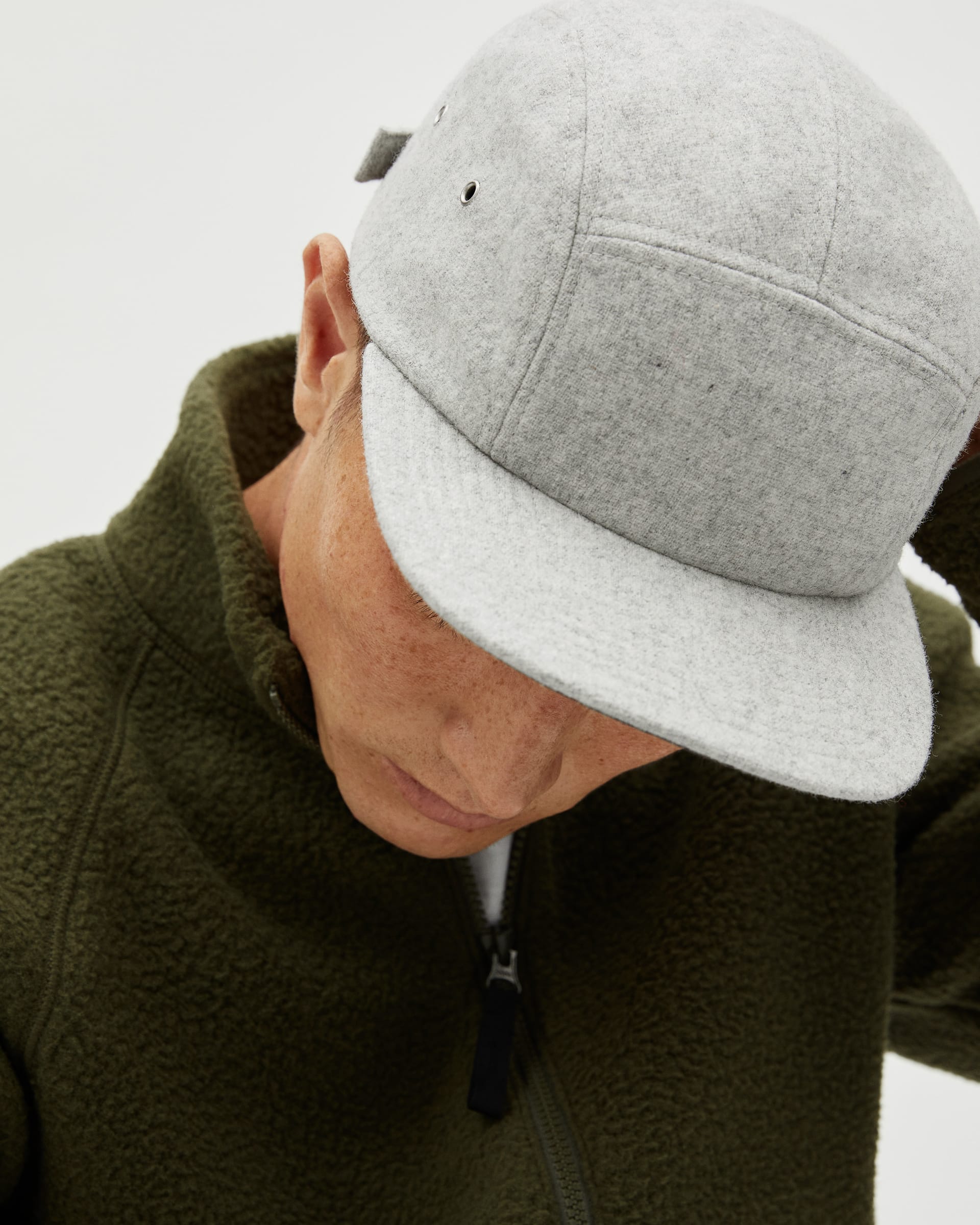The Wool Five-Panel Cap Grey – Everlane