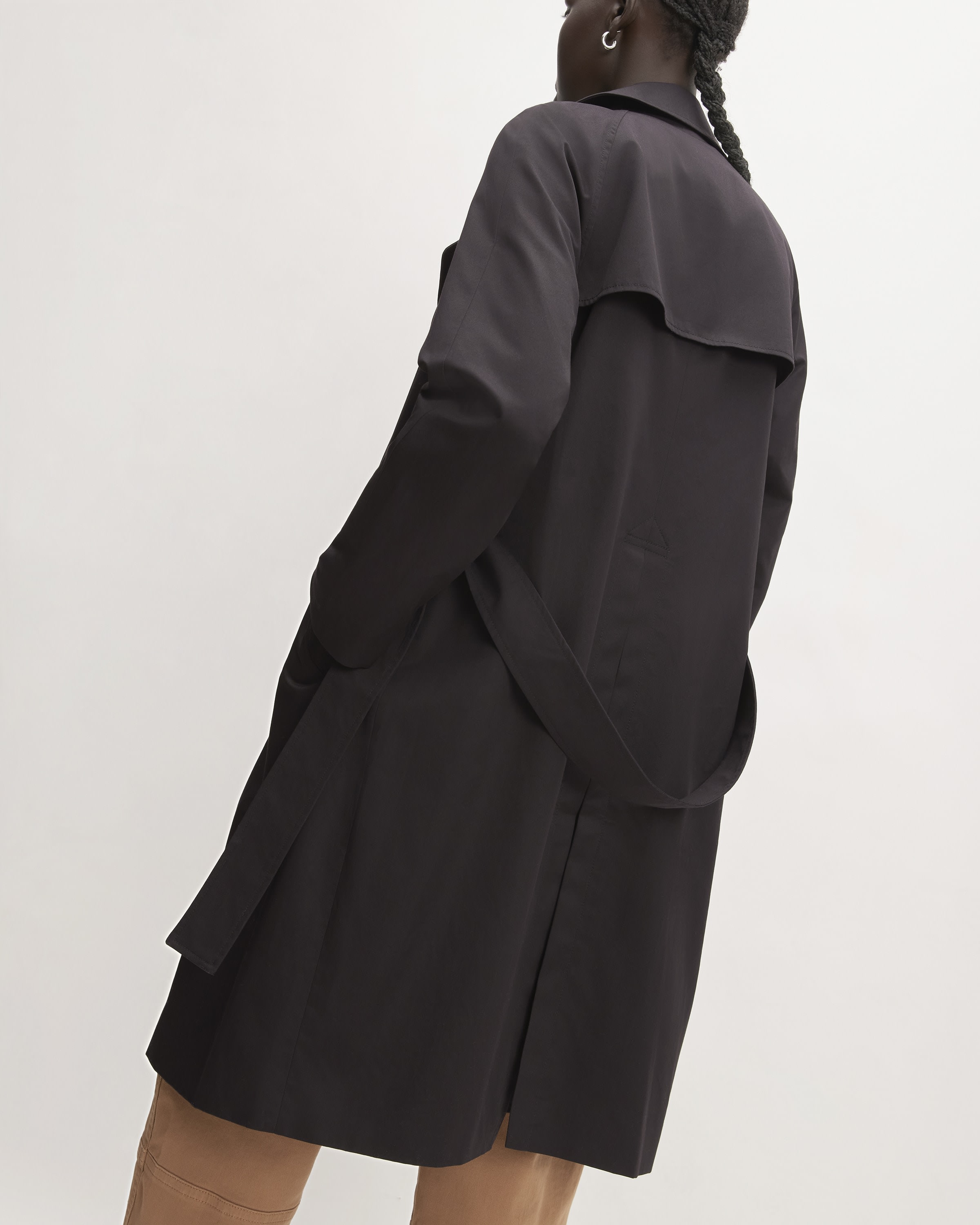 The Cotton Modern Trench Coat Black – Everlane