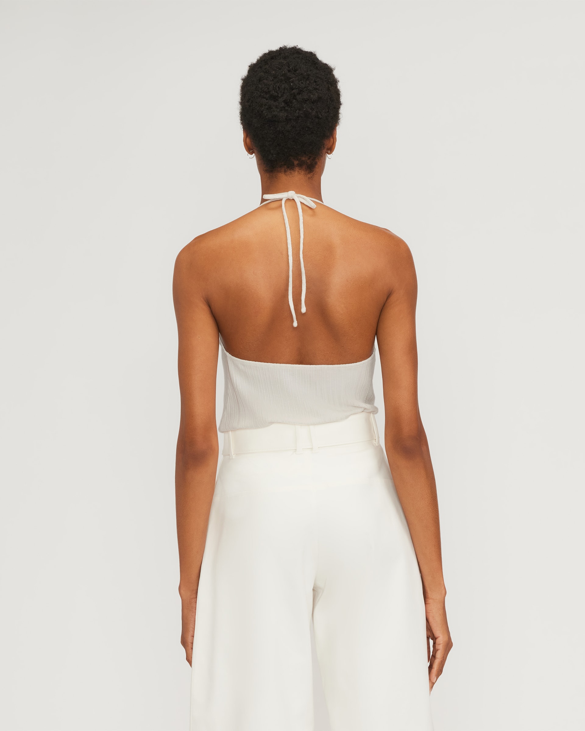 The Rib Soft Knit Halter Top Bone – Everlane
