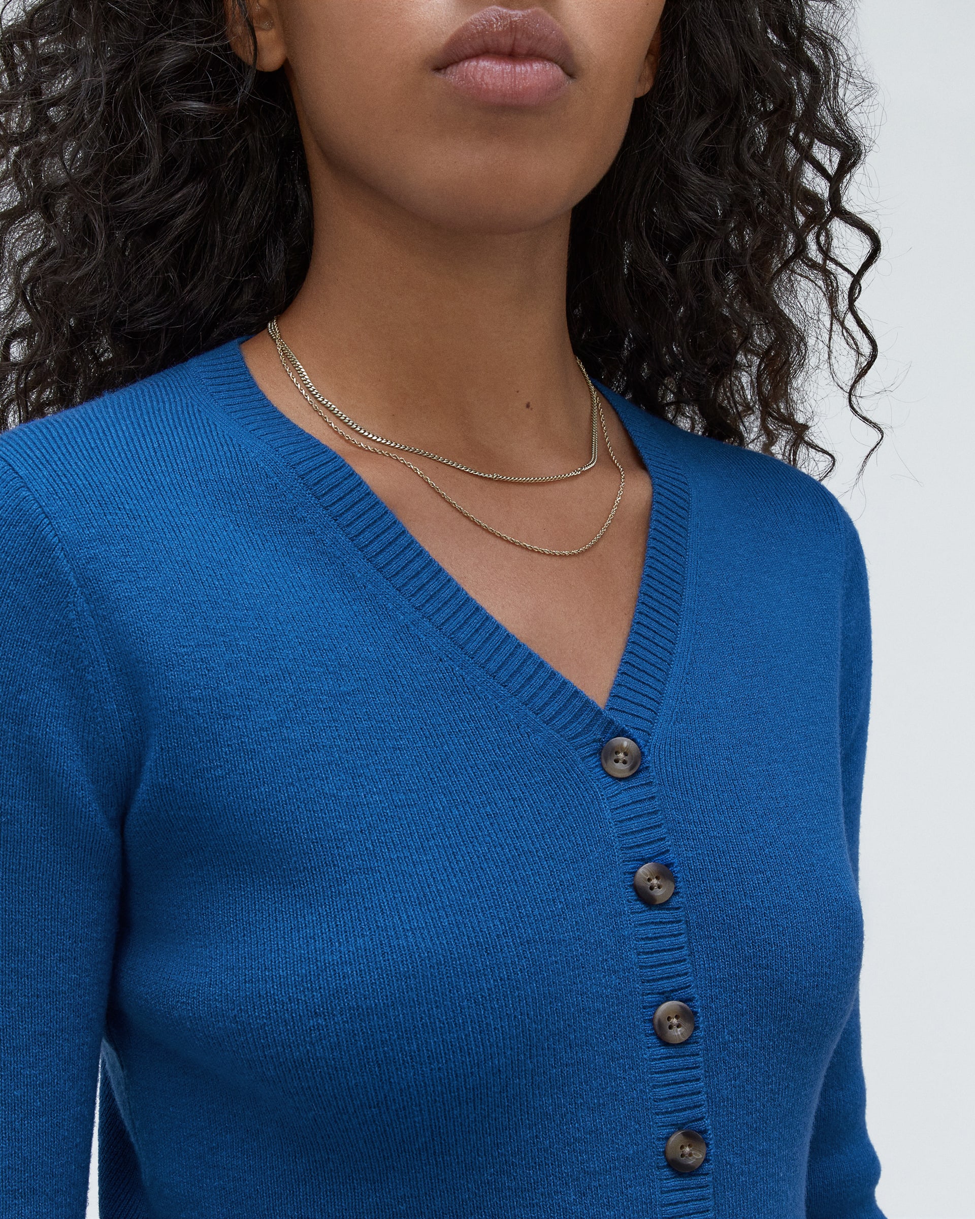 The Luxe Merino Cardigan Lapis Blue – Everlane