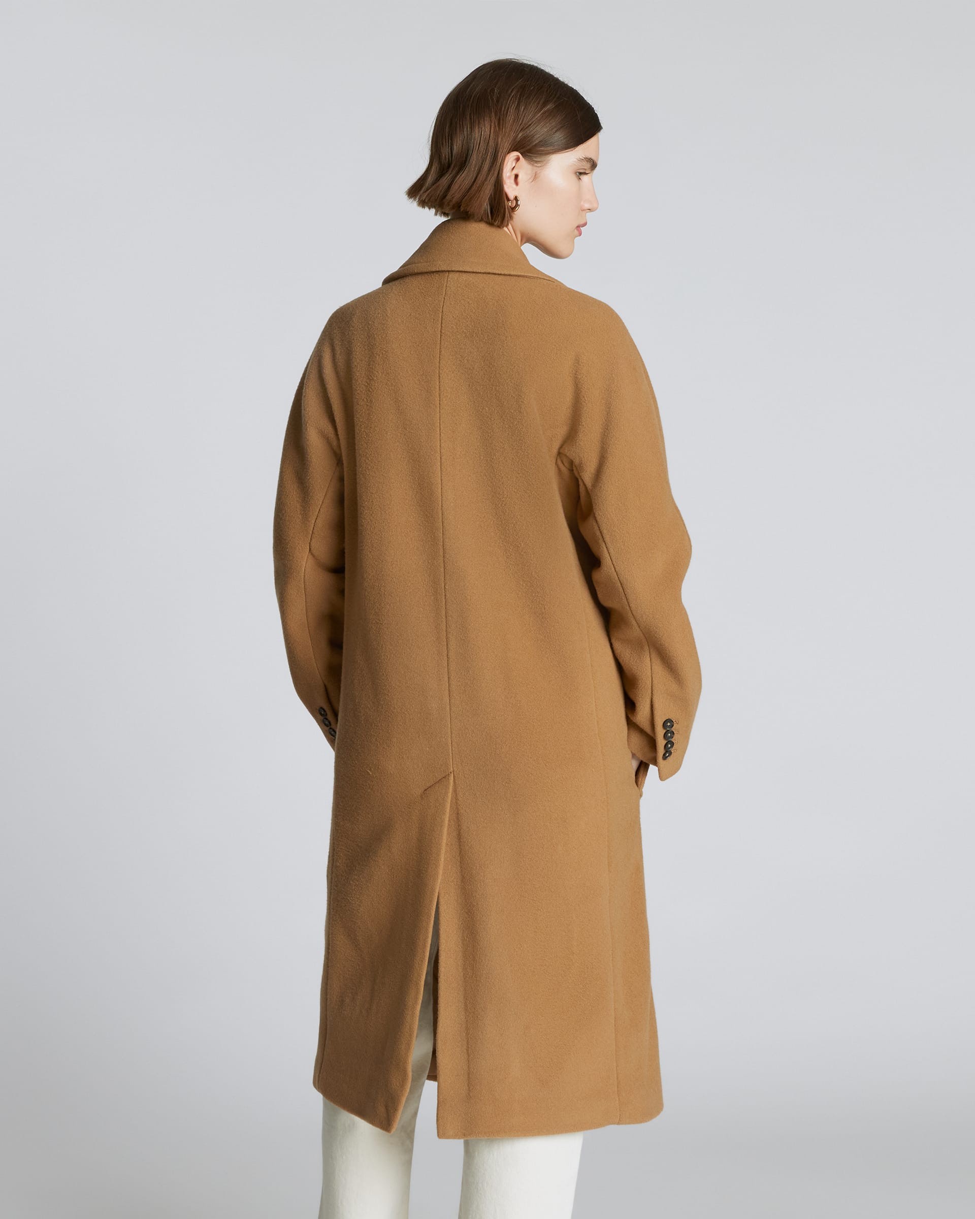 The Italian ReWool® Long Peacoat Camel – Everlane