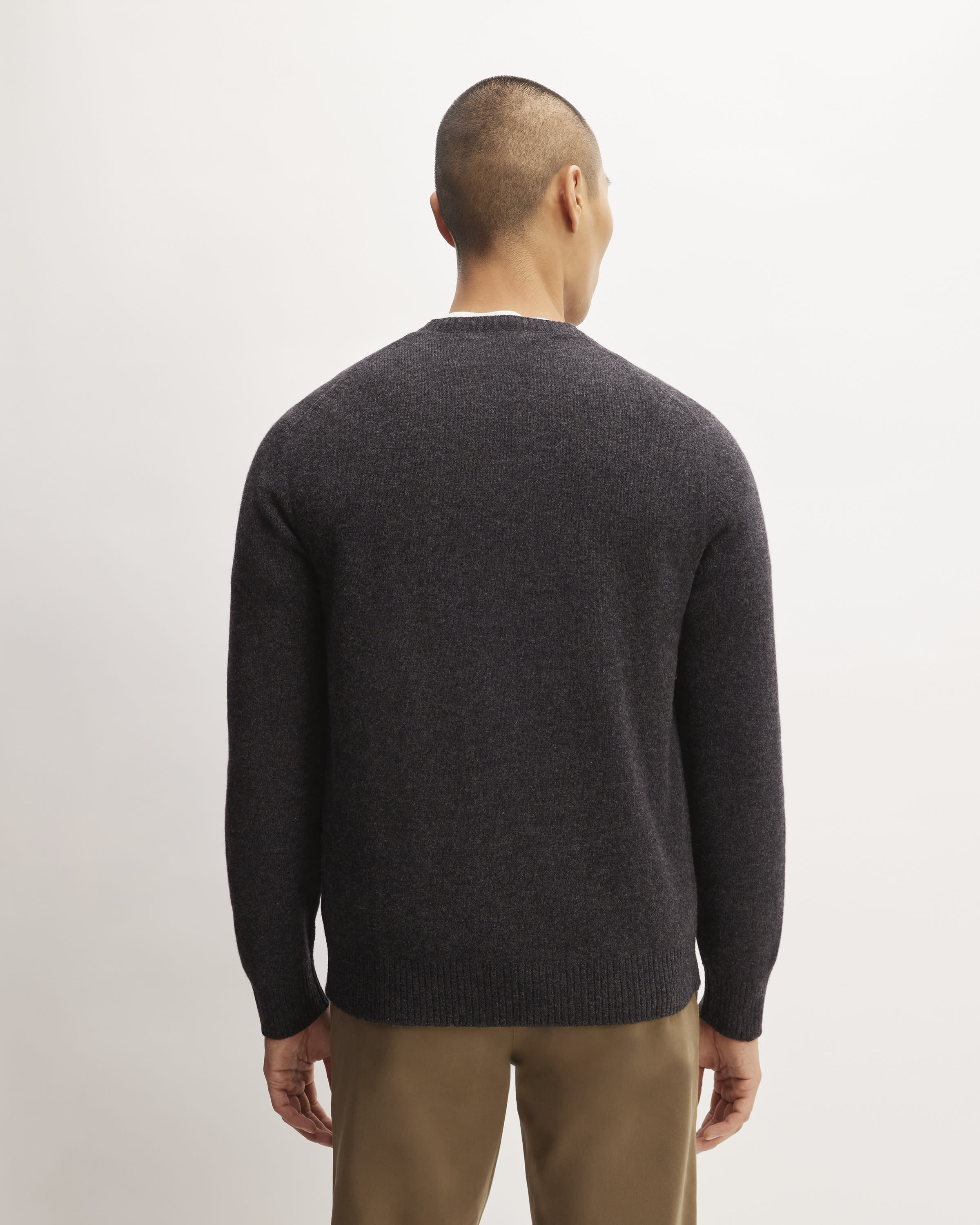 The Premium Merino Crew Neck Sweater Charcoal – Everlane