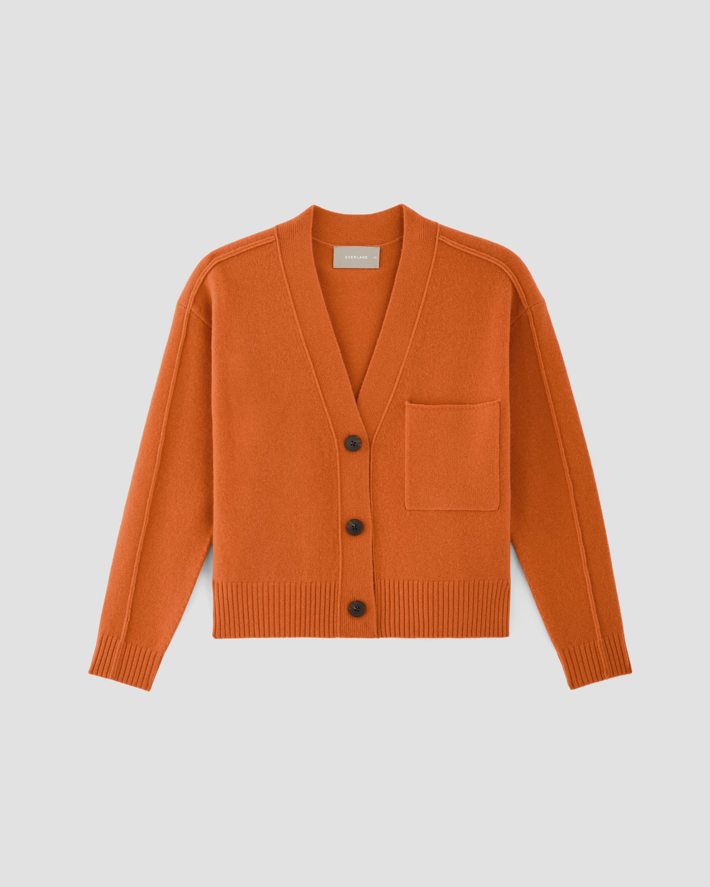 The Good Merino Wool Cardigan Orange – Everlane