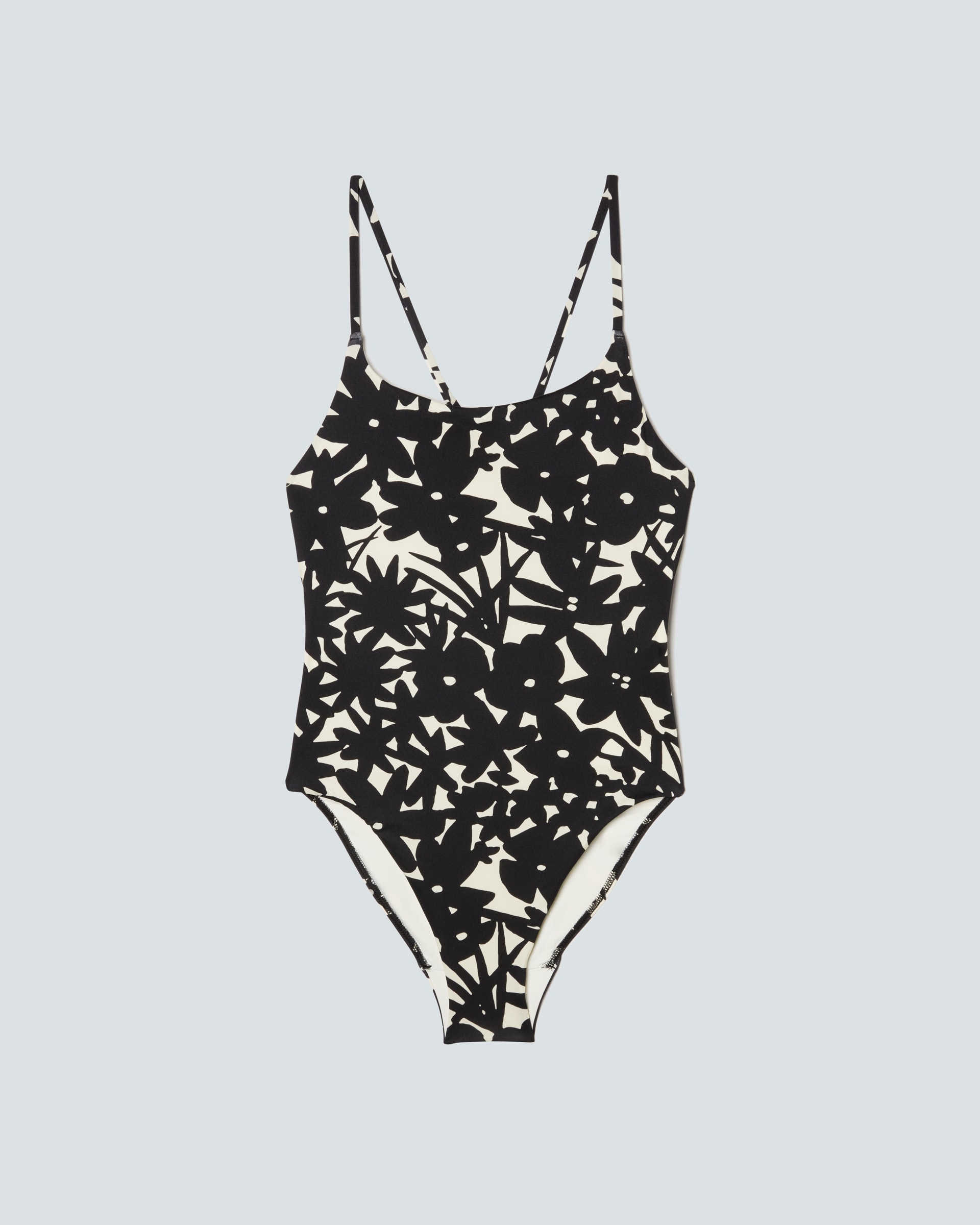 The String One-Piece Black / Canvas Floral – Everlane