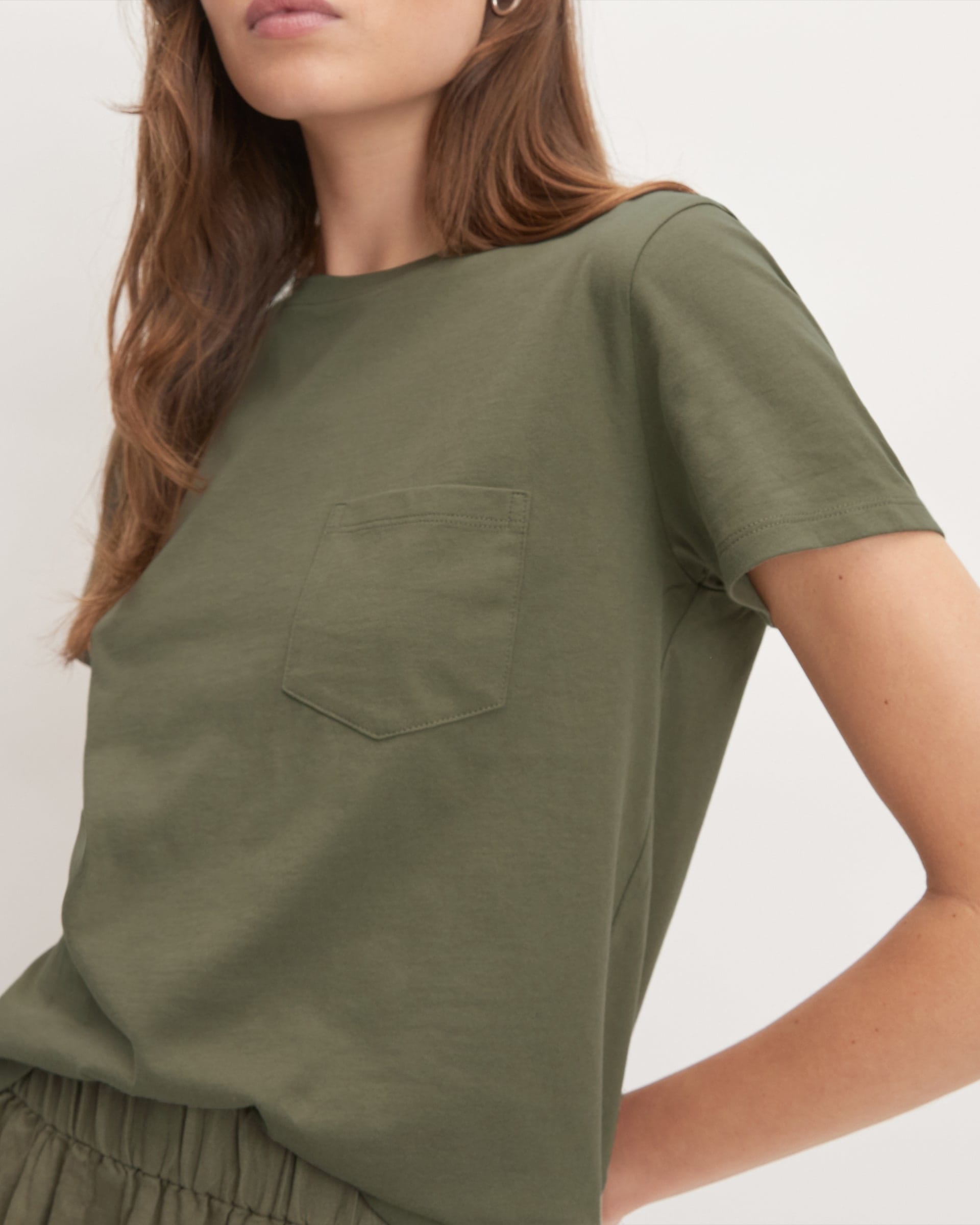 The Organic Cotton Box-Cut Tee Kalamata – Everlane