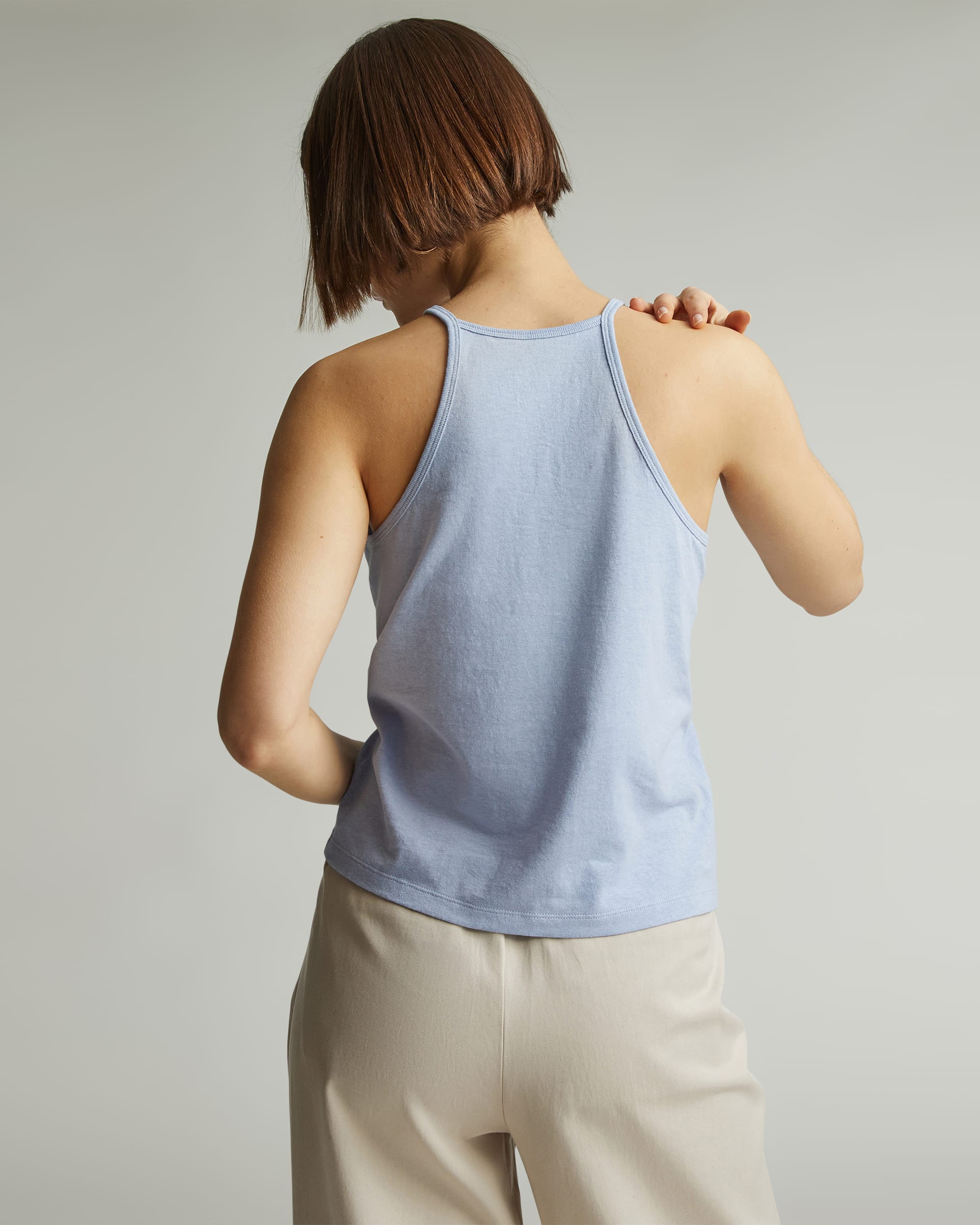 The Hemp Cutaway Tank Periwinkle – Everlane