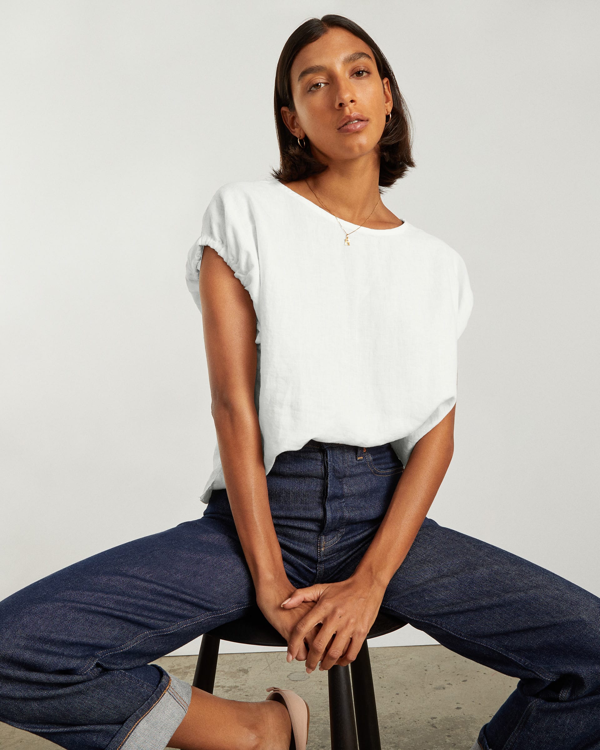 The Drawstring Tunic White – Everlane