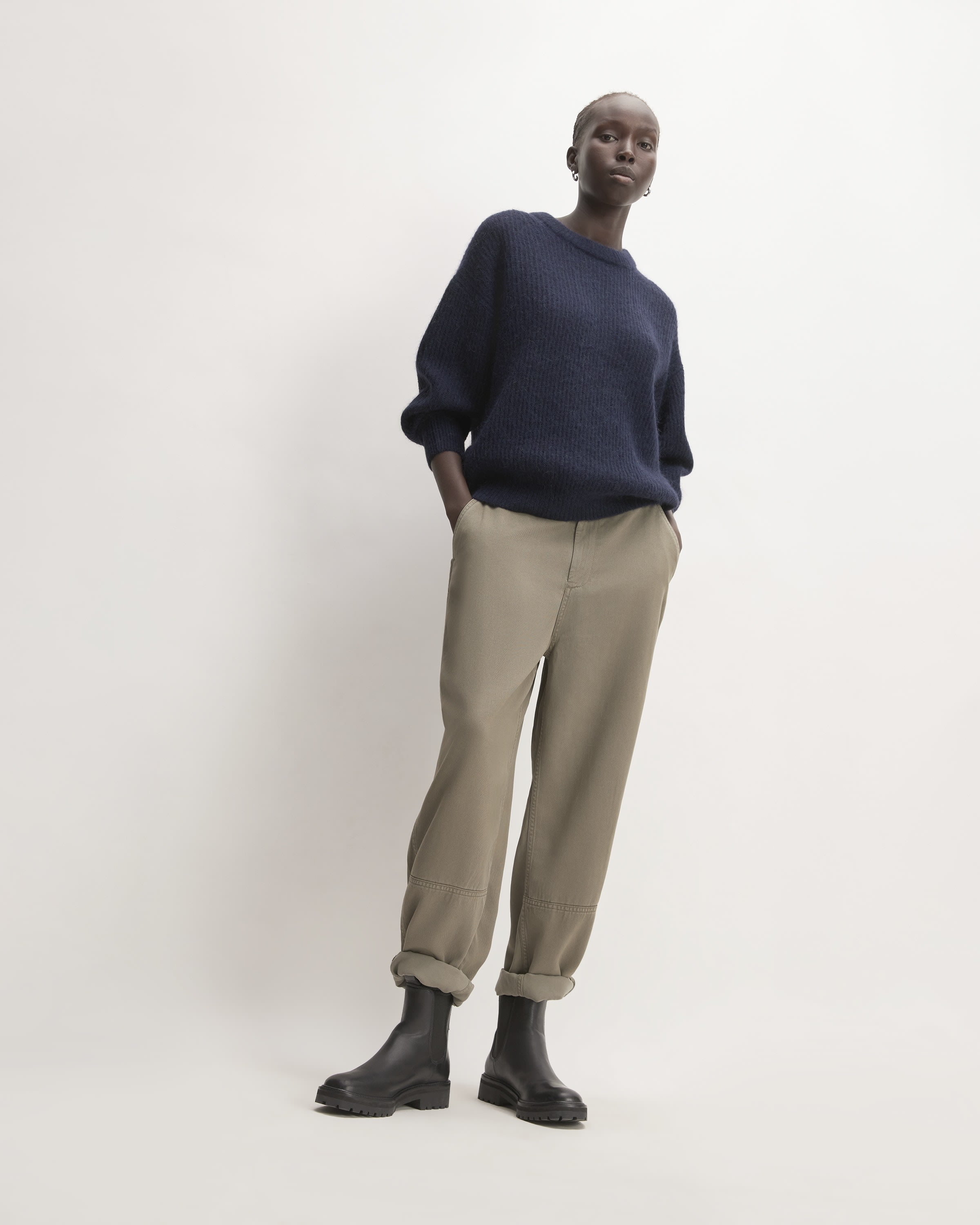 The Alpaca Crew Warm Navy – Everlane