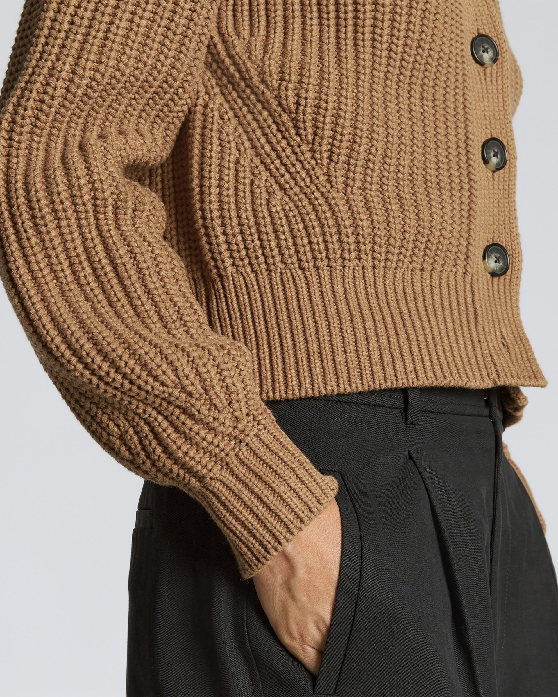 The Texture Cotton Cardigan Cappuccino – Everlane