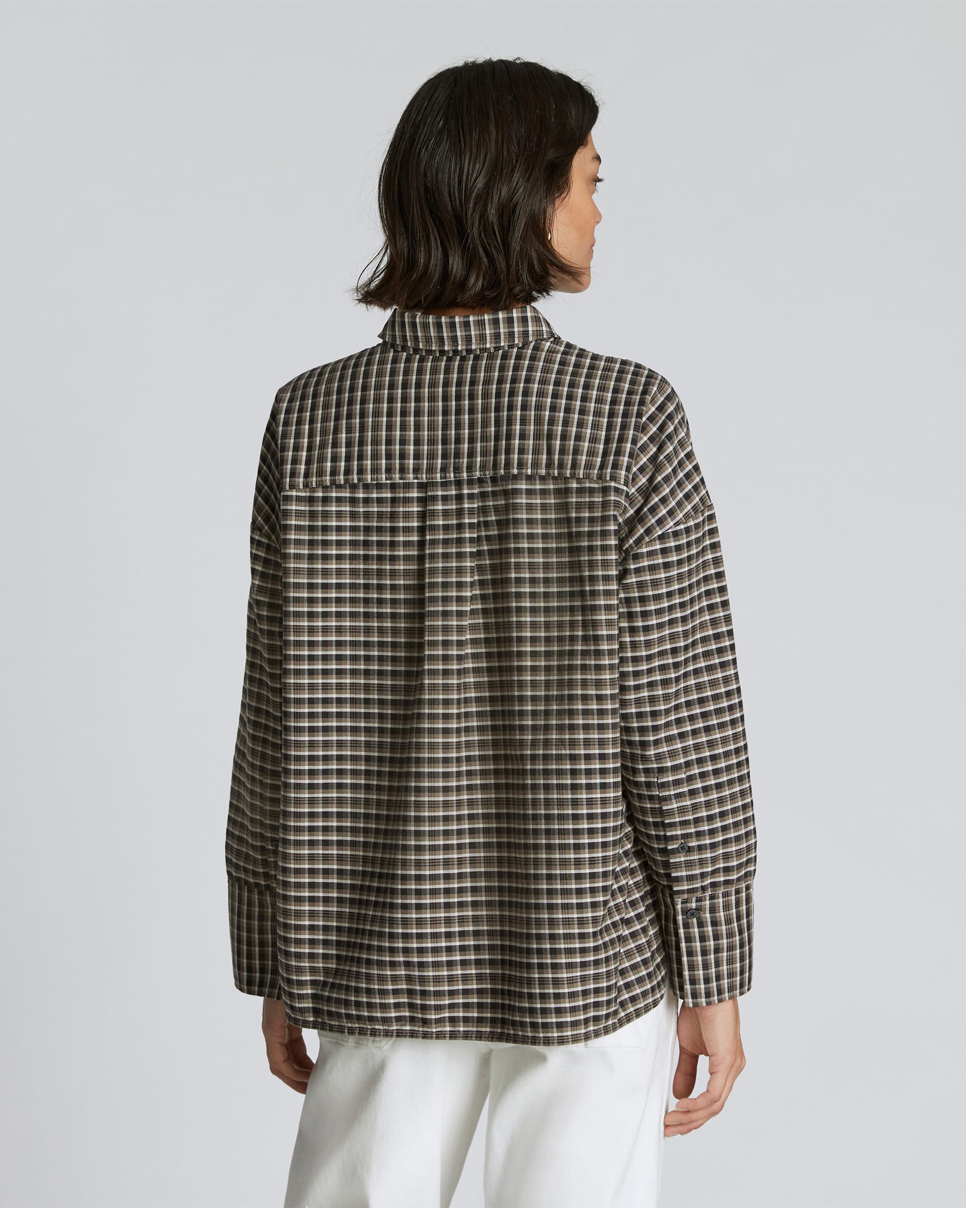 The Boxy Oxford Falcon Mini Plaid – Everlane