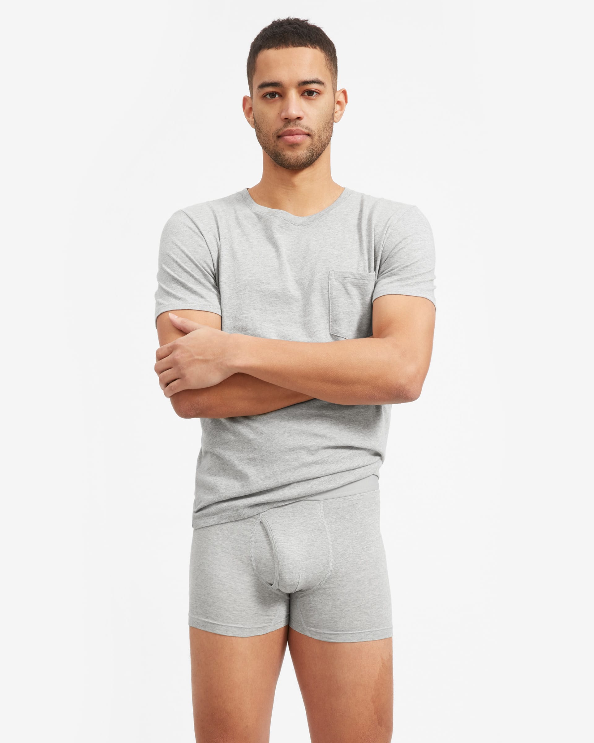 The Supima® Boxer Brief | Uniform Heathered Grey – Everlane
