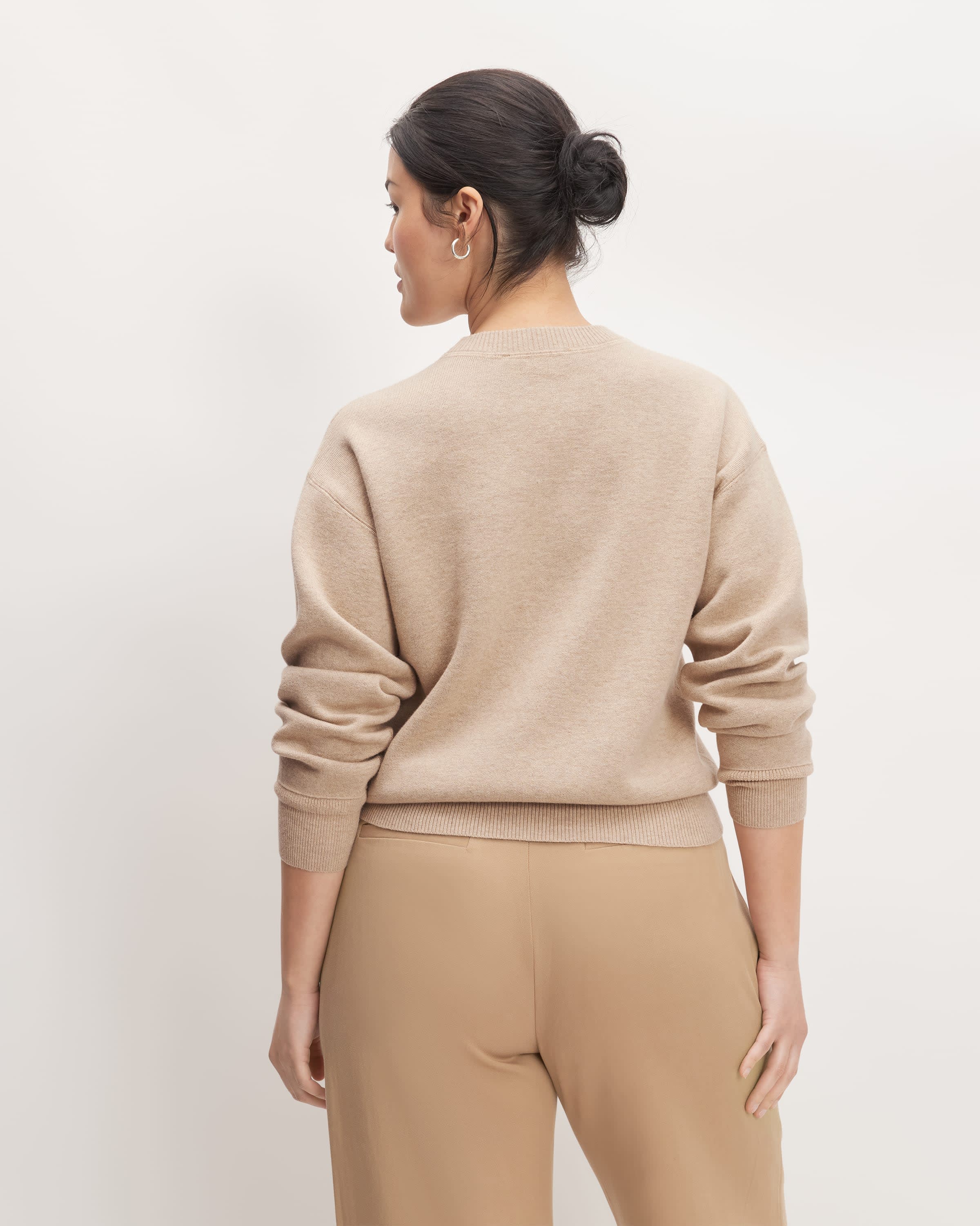 The Cotton-Merino Sweatshirt Warm Oat Heather – Everlane