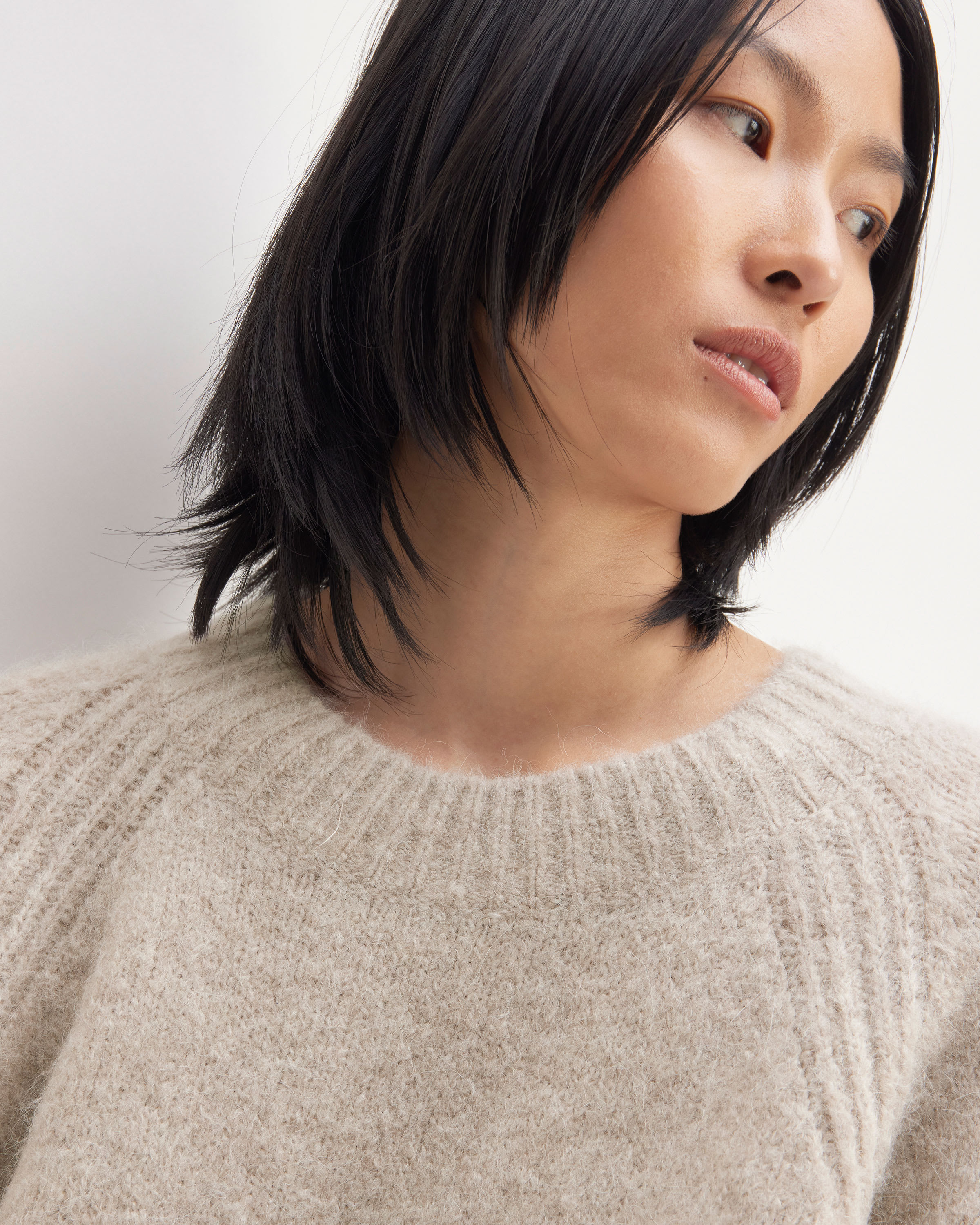 The SuperFuzz Alpaca Crew Light Oat – Everlane