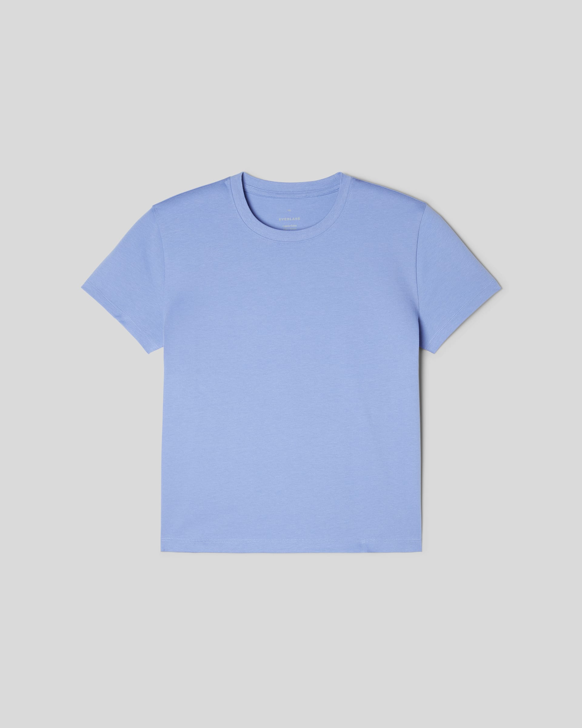 The Organic Cotton Box-Cut Tee Cornflower Blue – Everlane