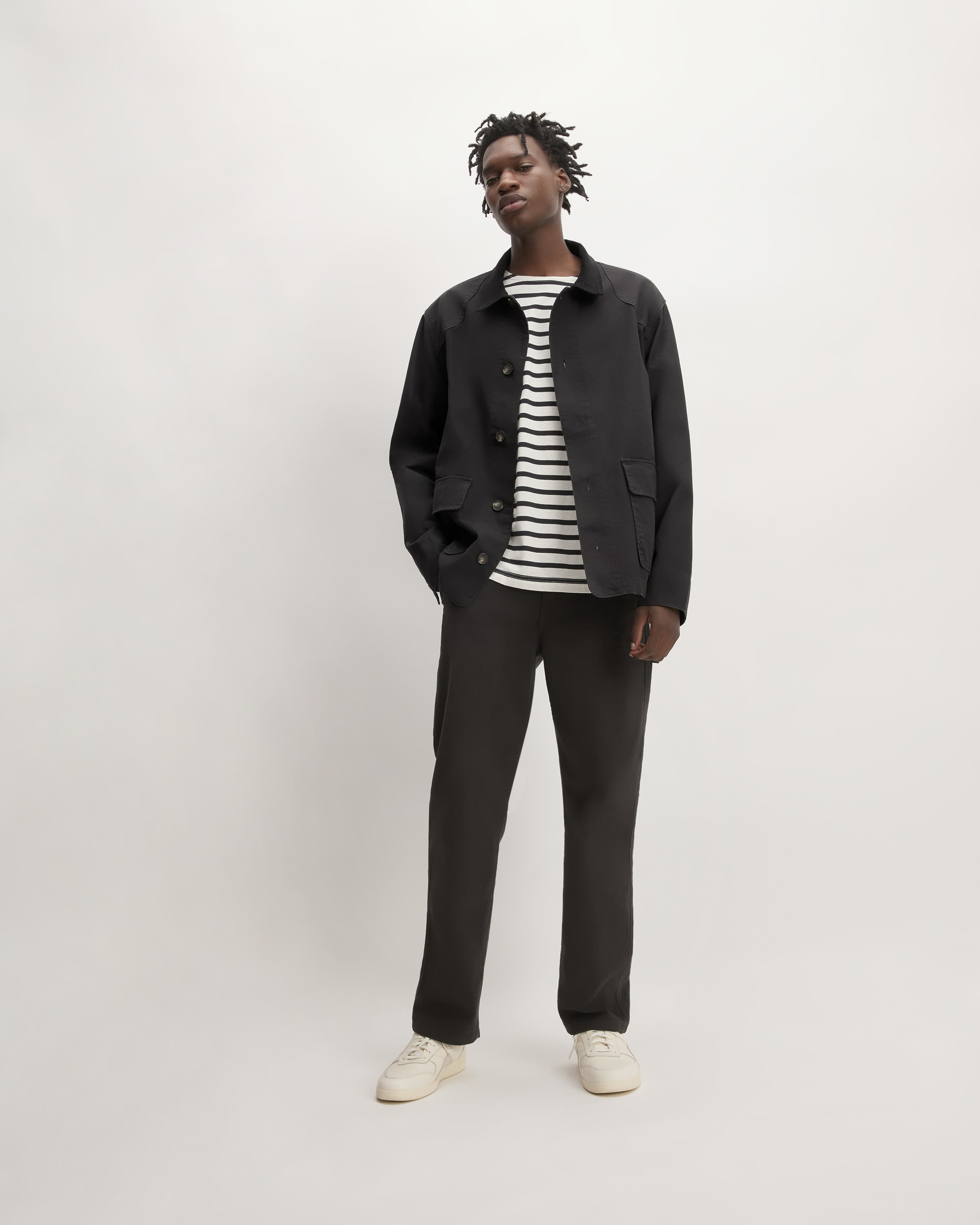 The Canvas Barn Jacket Black – Everlane