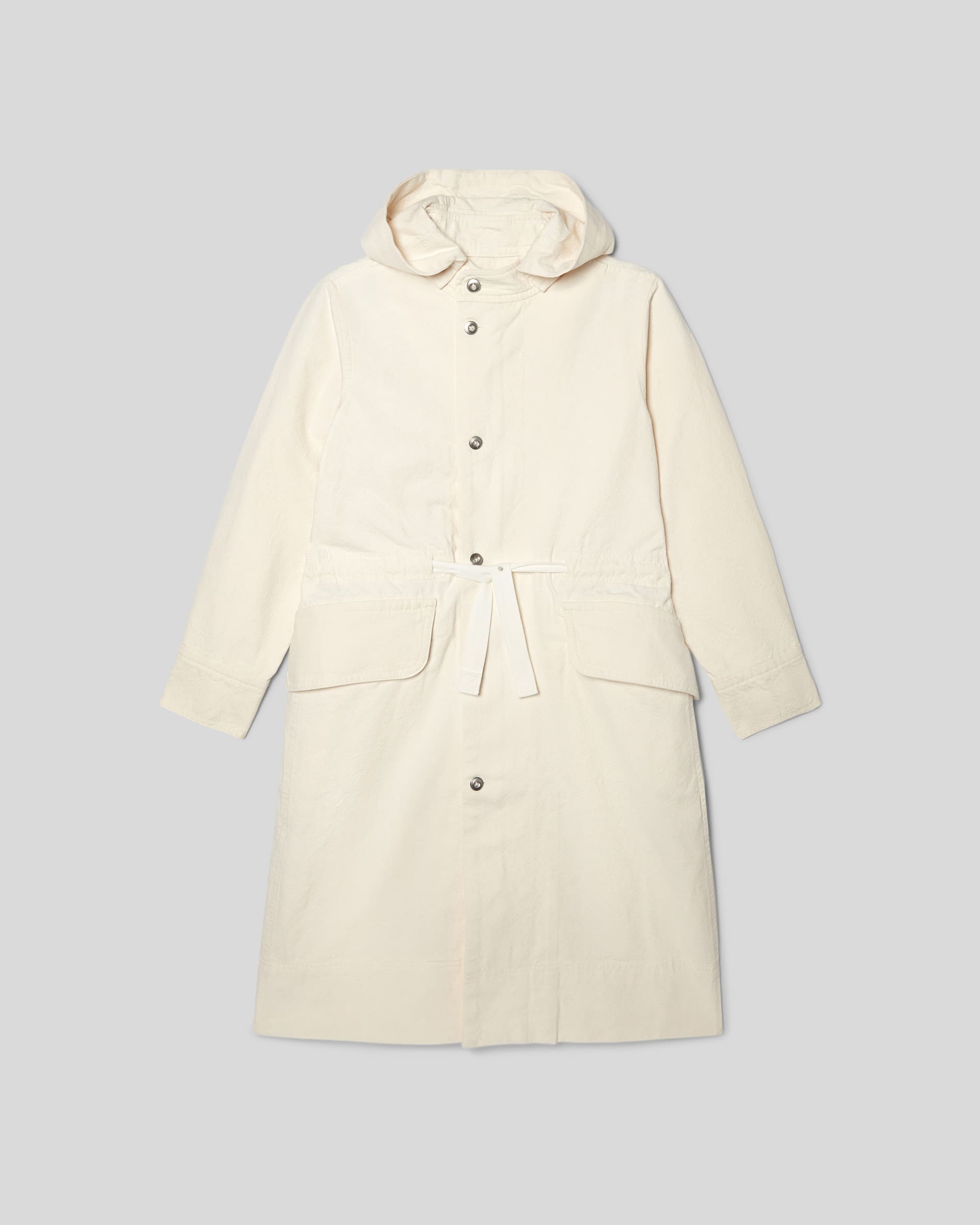 The Canvas Organic Cotton Parka Bone – Everlane