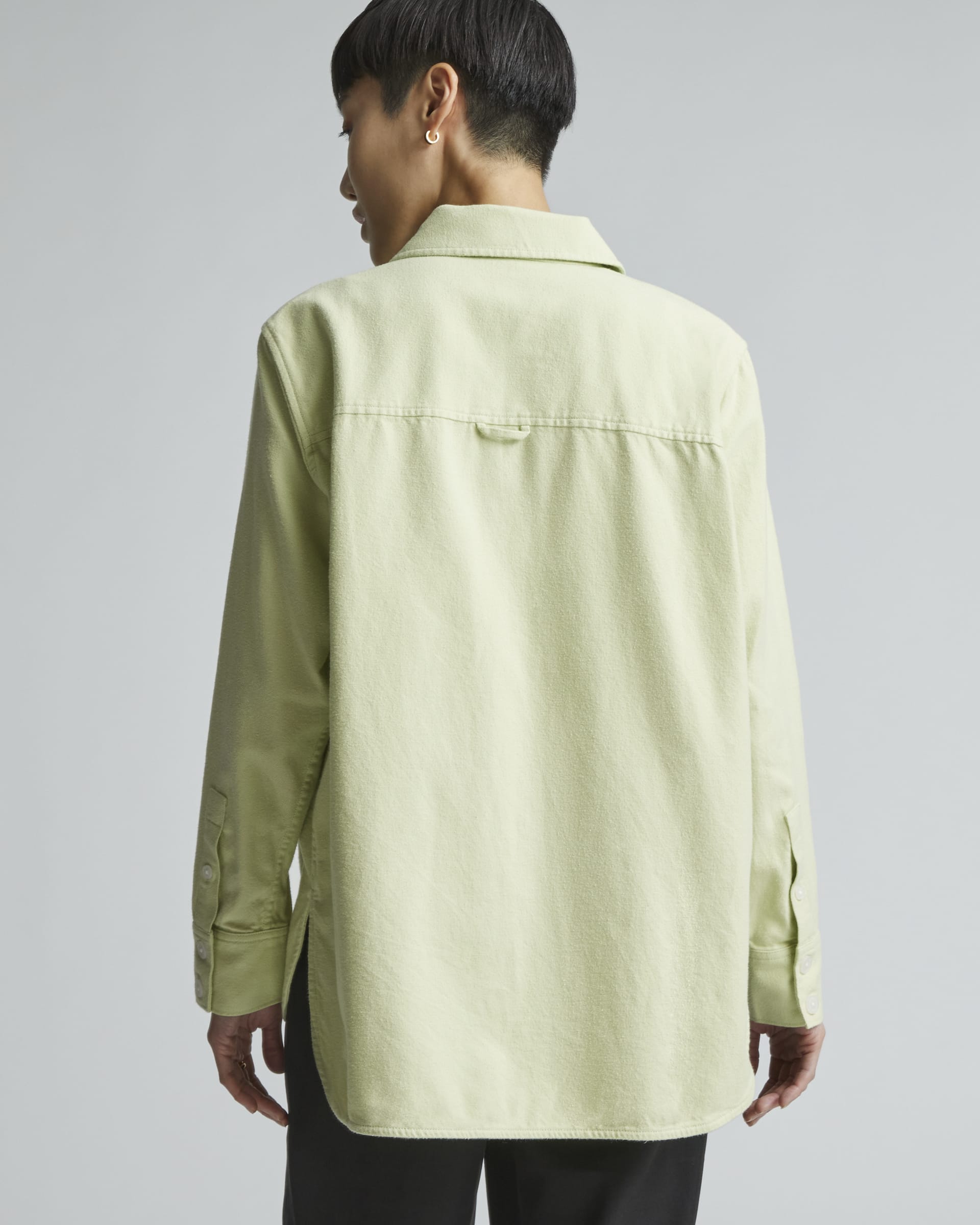 The Classic Cotton Flannel Shirt Seafoam Green – Everlane