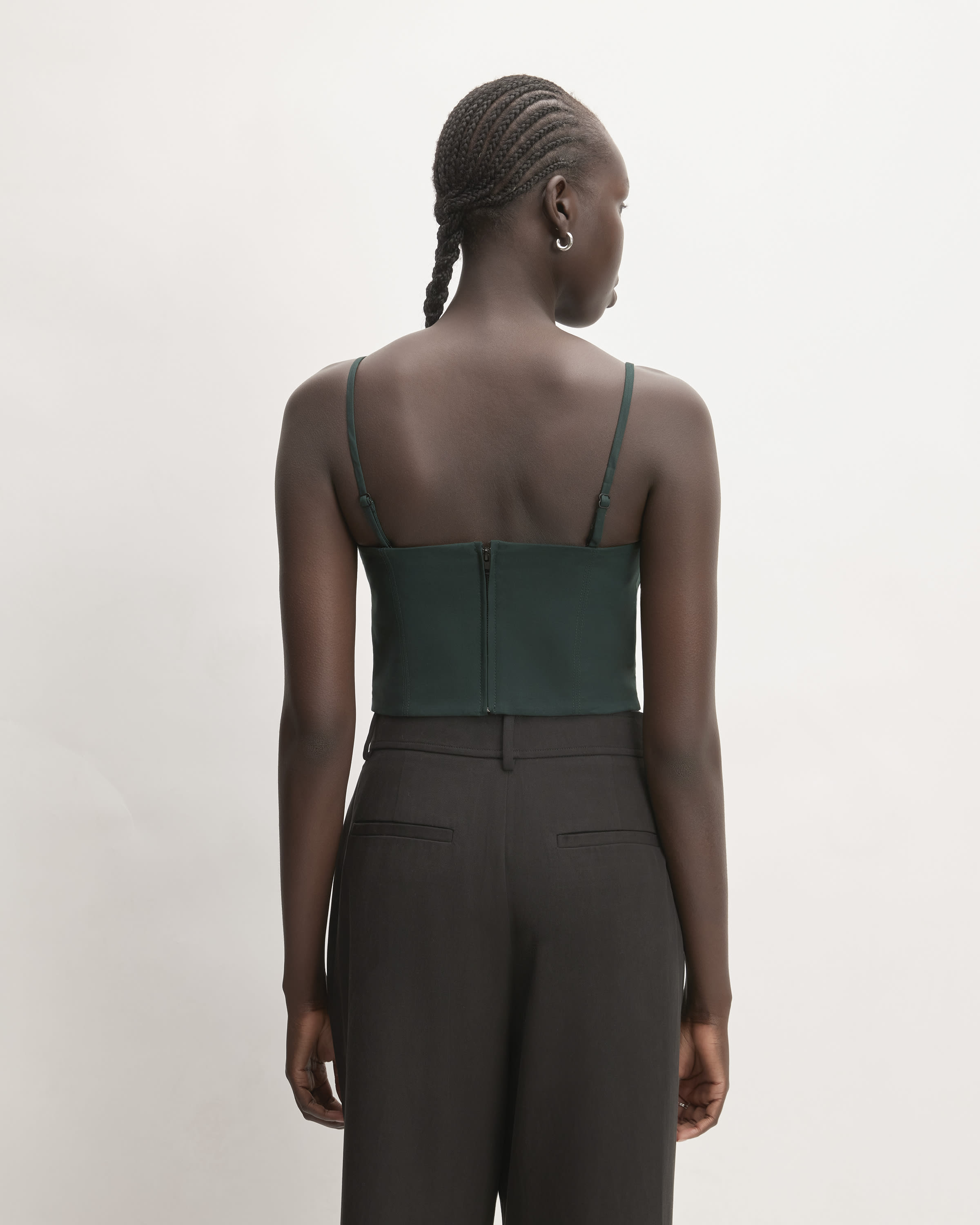 The Structured Cotton Bustier Scarab – Everlane