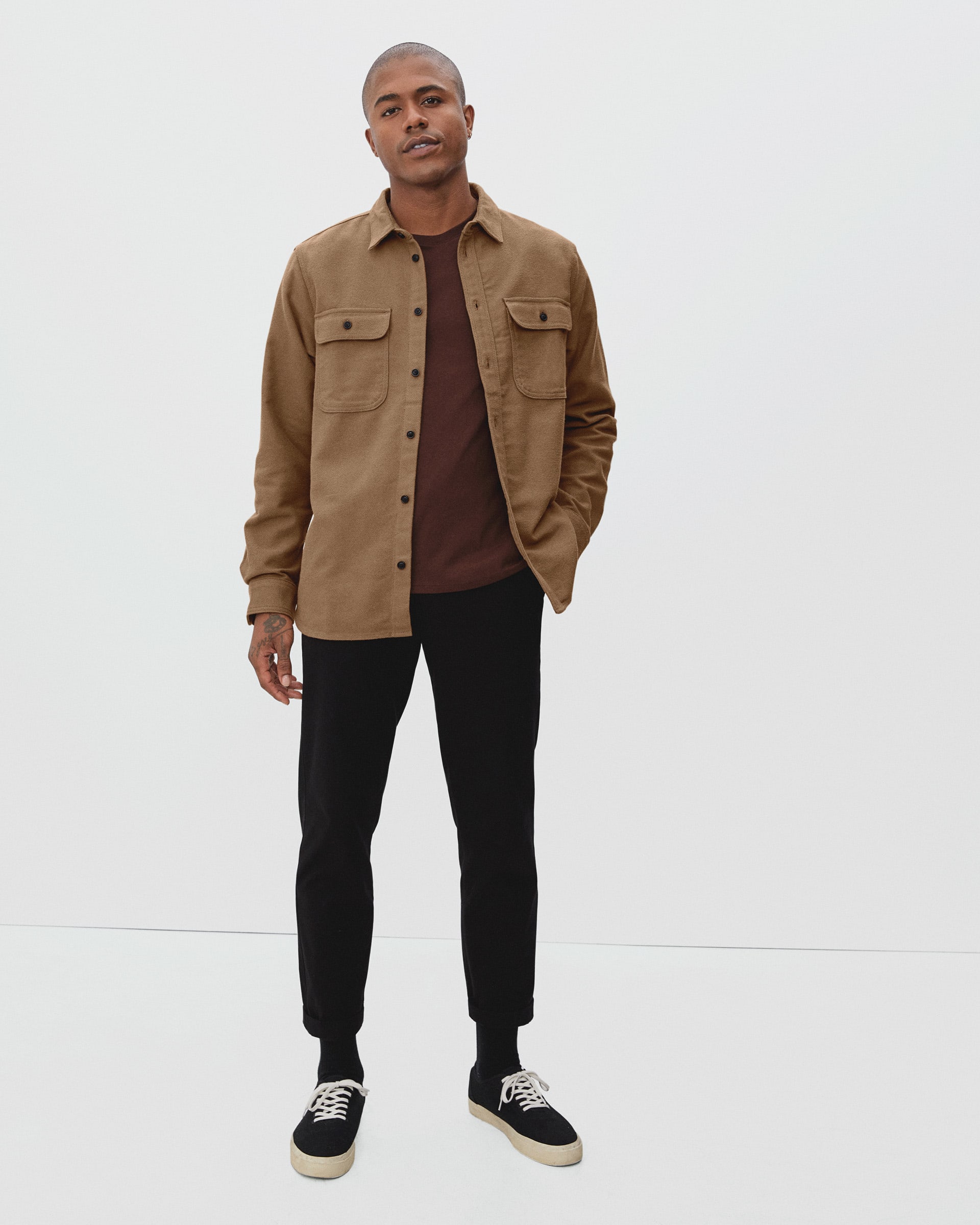 The Heavyweight Overshirt | Uniform Toasted Coconut – Everlane