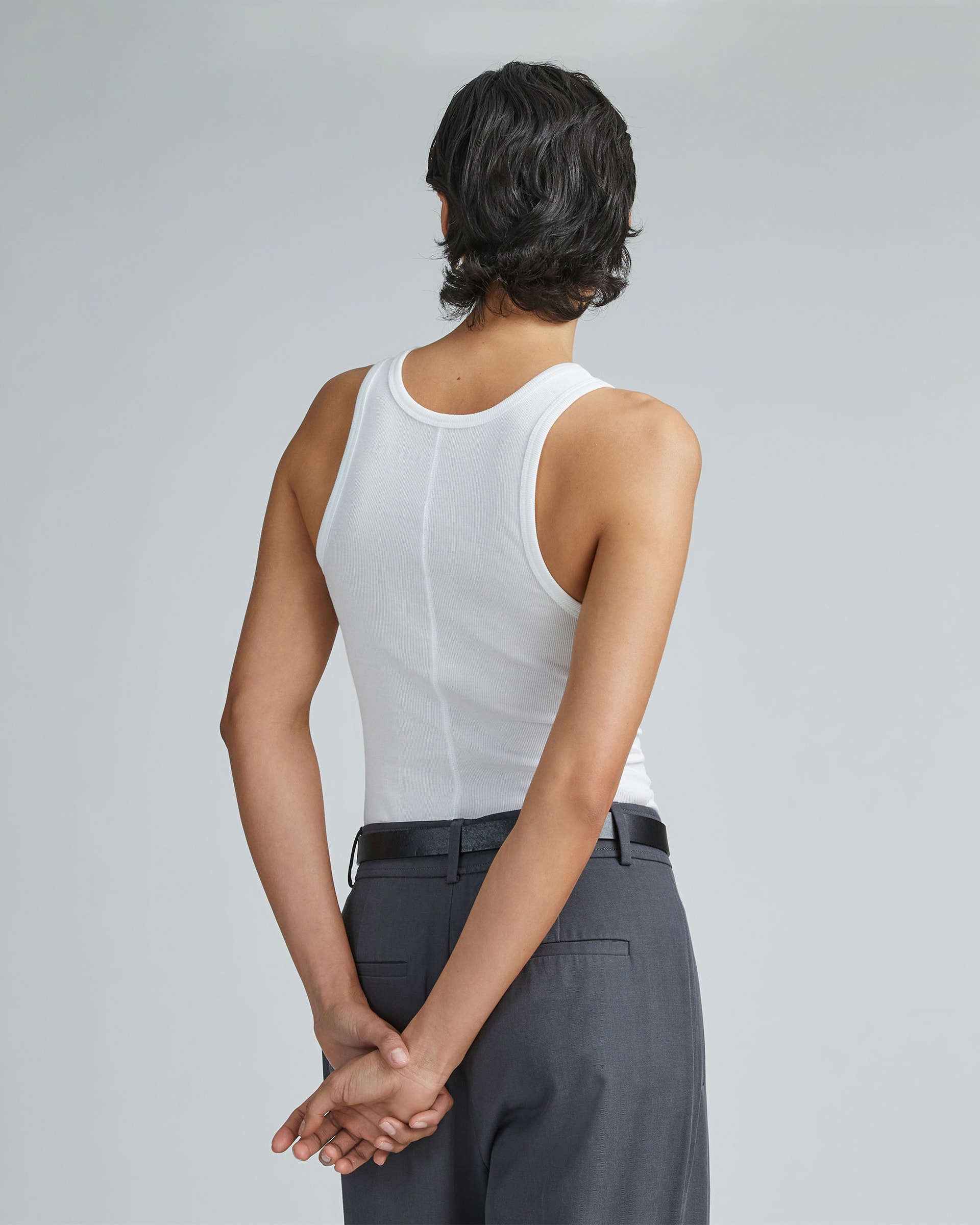 The Supima® Micro-Rib Tank White – Everlane