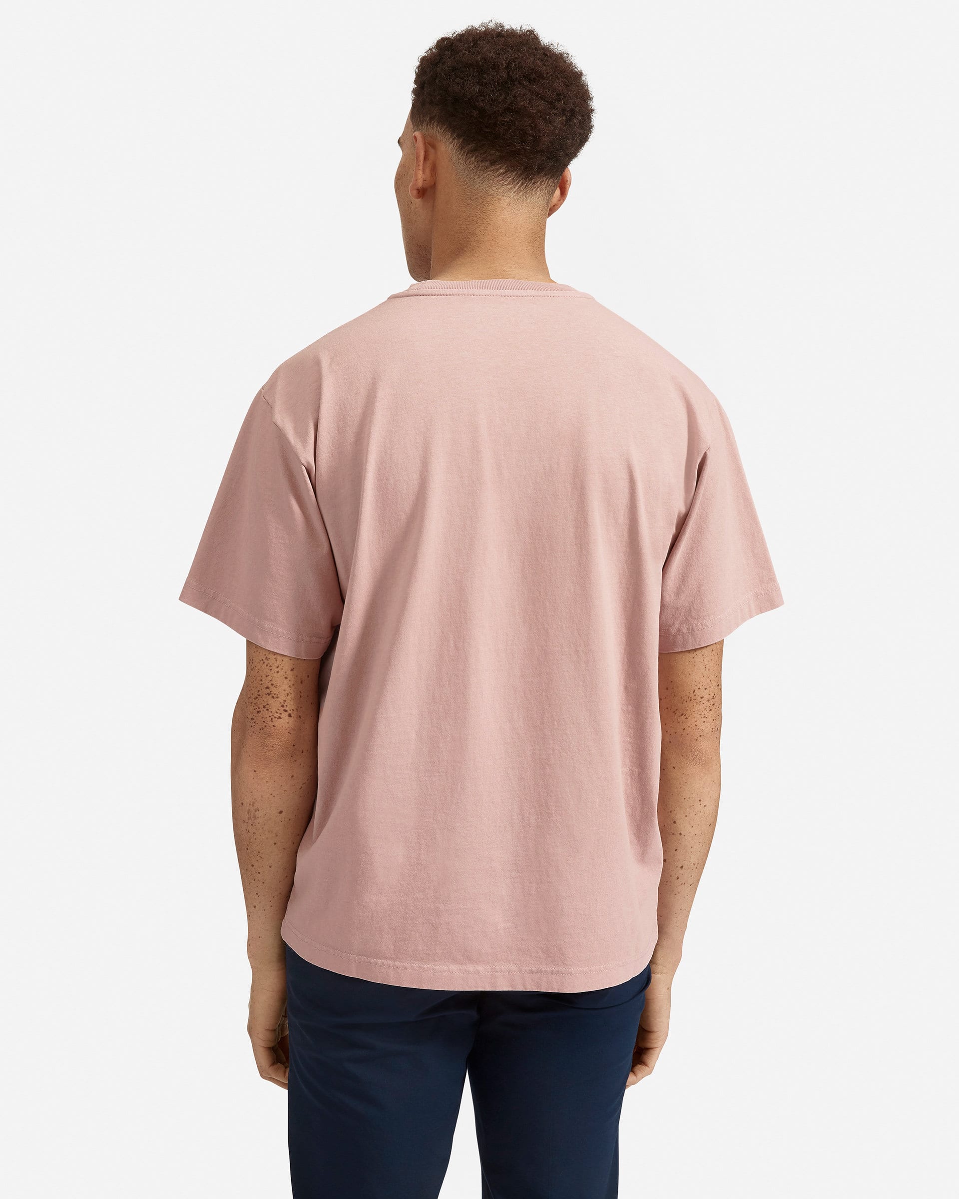 The Premium-Weight Relaxed Crew | Uniform Washed Faded Pink – Everlane