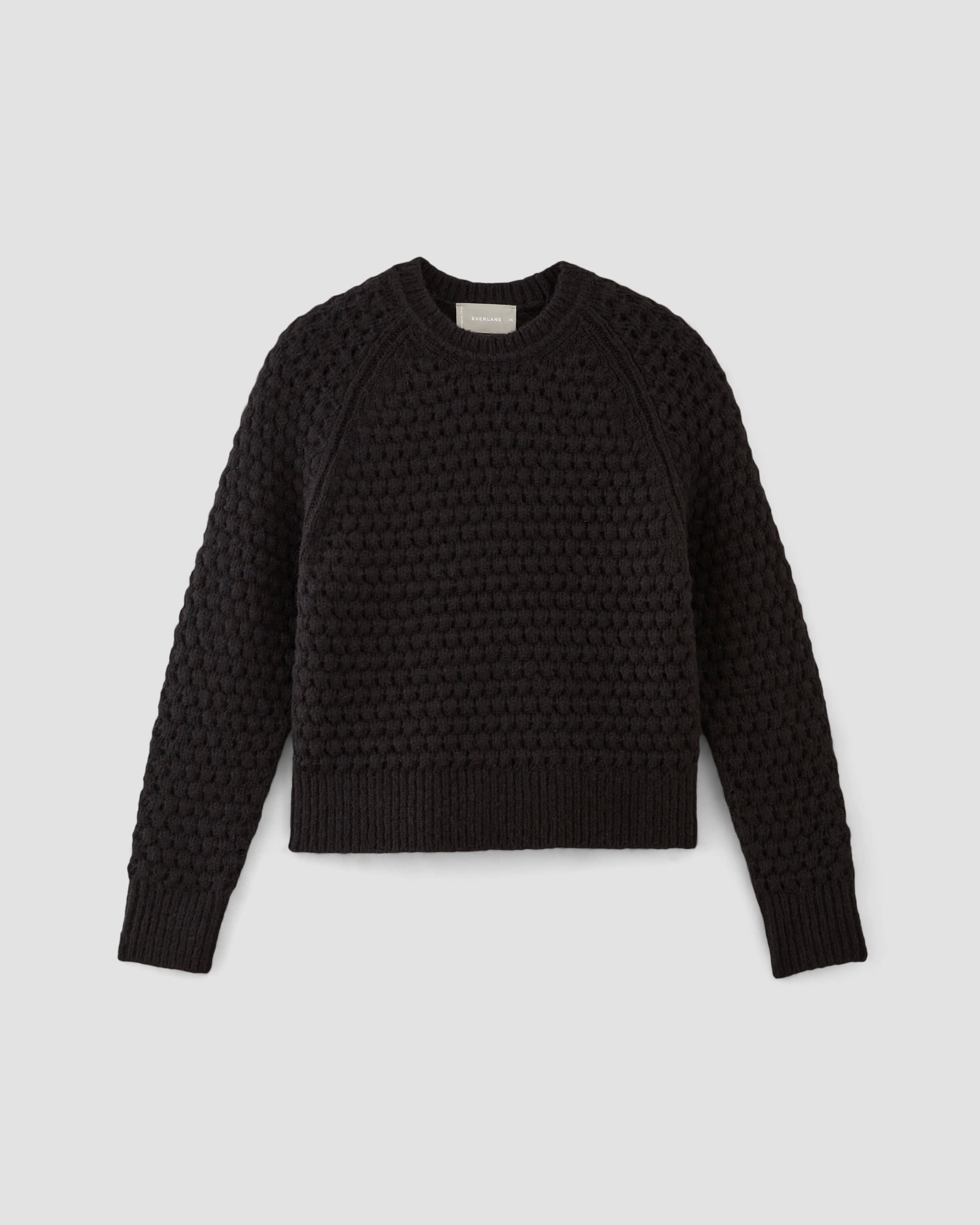 The Cloud Oversized Textured Crew Black – Everlane
