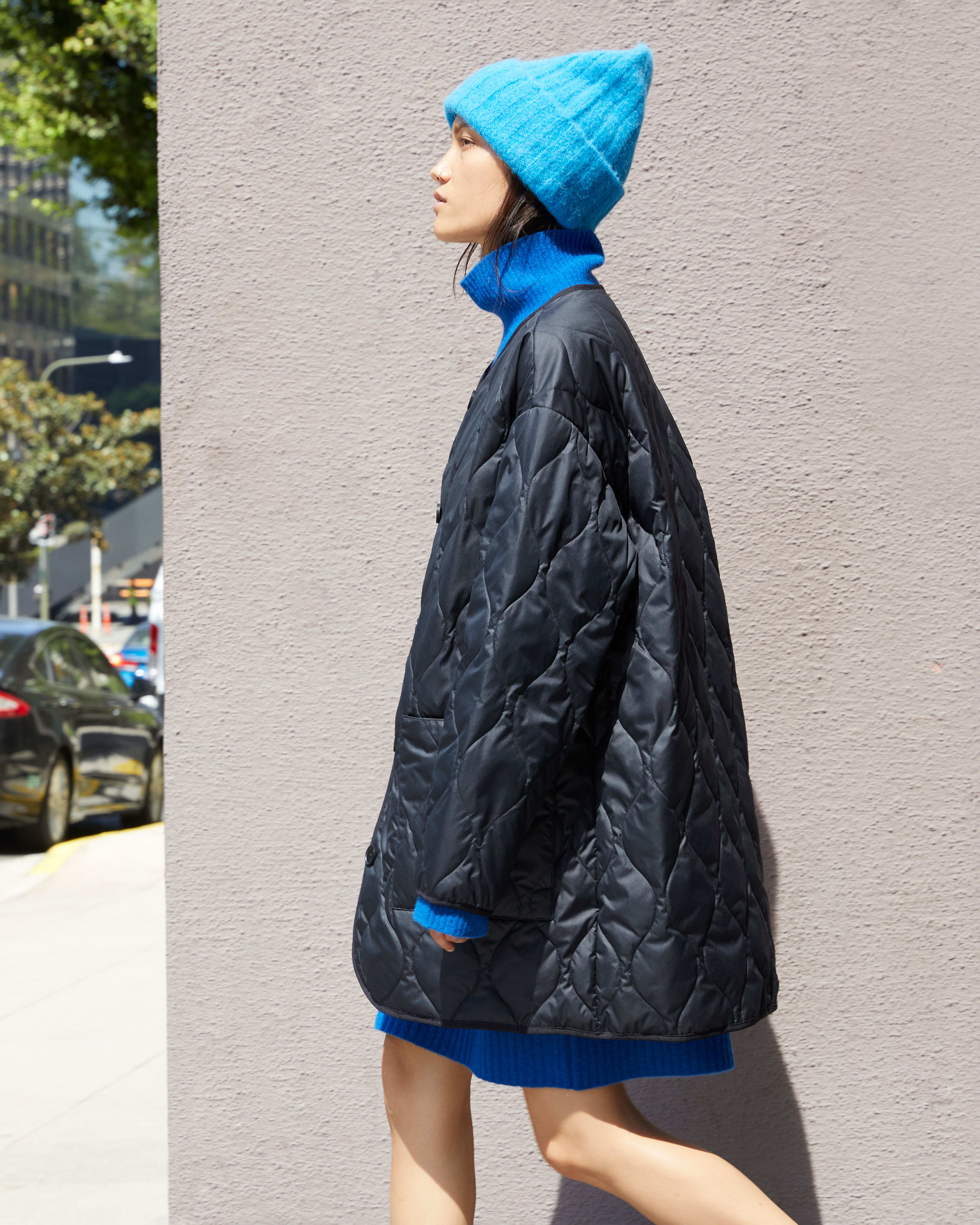 The ReNew Quilted Mid-Length Liner Black – Everlane