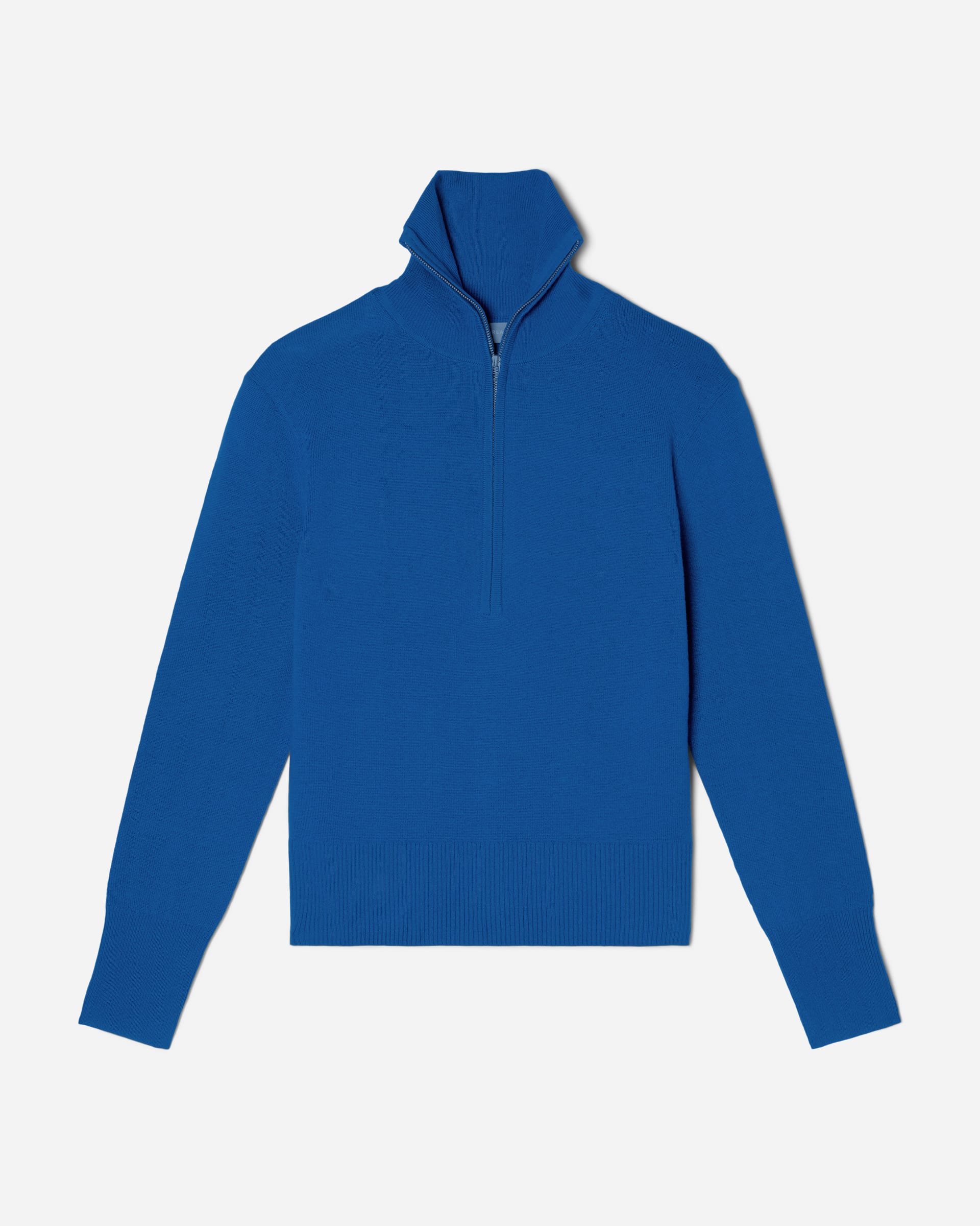 The Luxe Merino Half-Zip Sweater Lapis Blue – Everlane