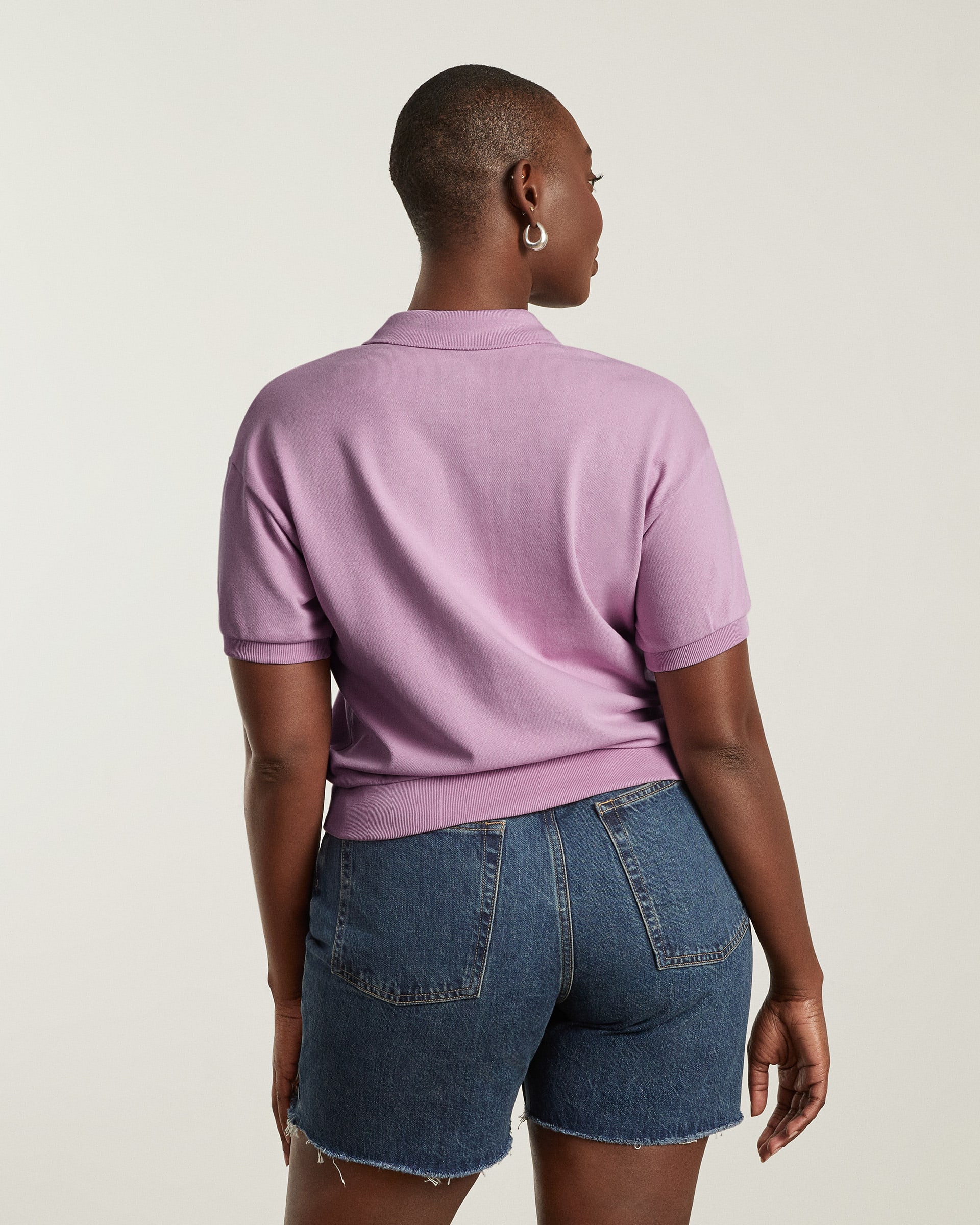 The Oversized Polo Lilac – Everlane